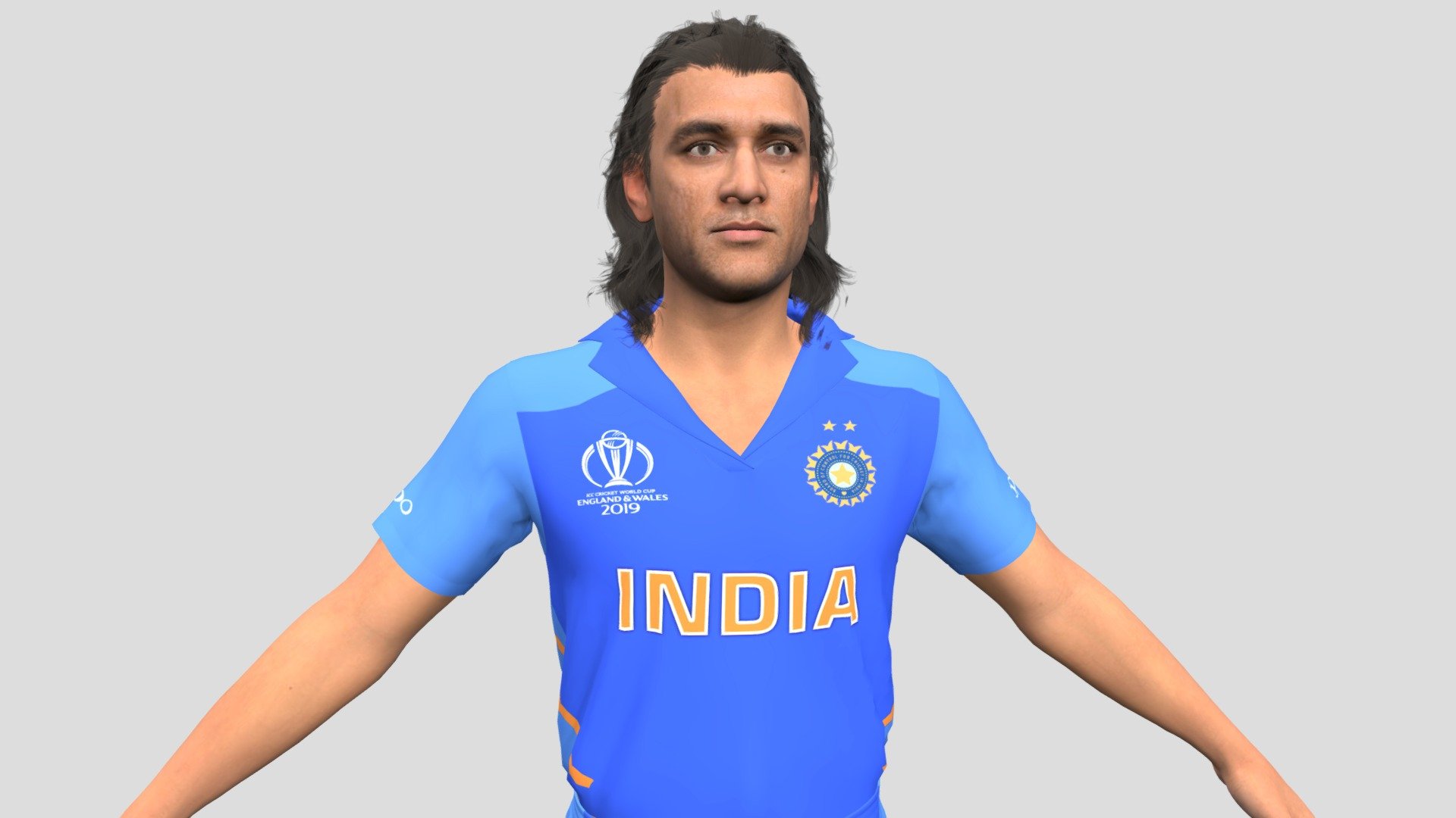 Cricket Player Dhoni - Buy Royalty Free 3D model by GK Arts (@gkarts ...
