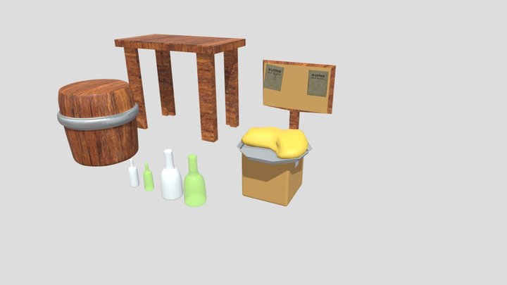 Saloon-props 3D models - Sketchfab