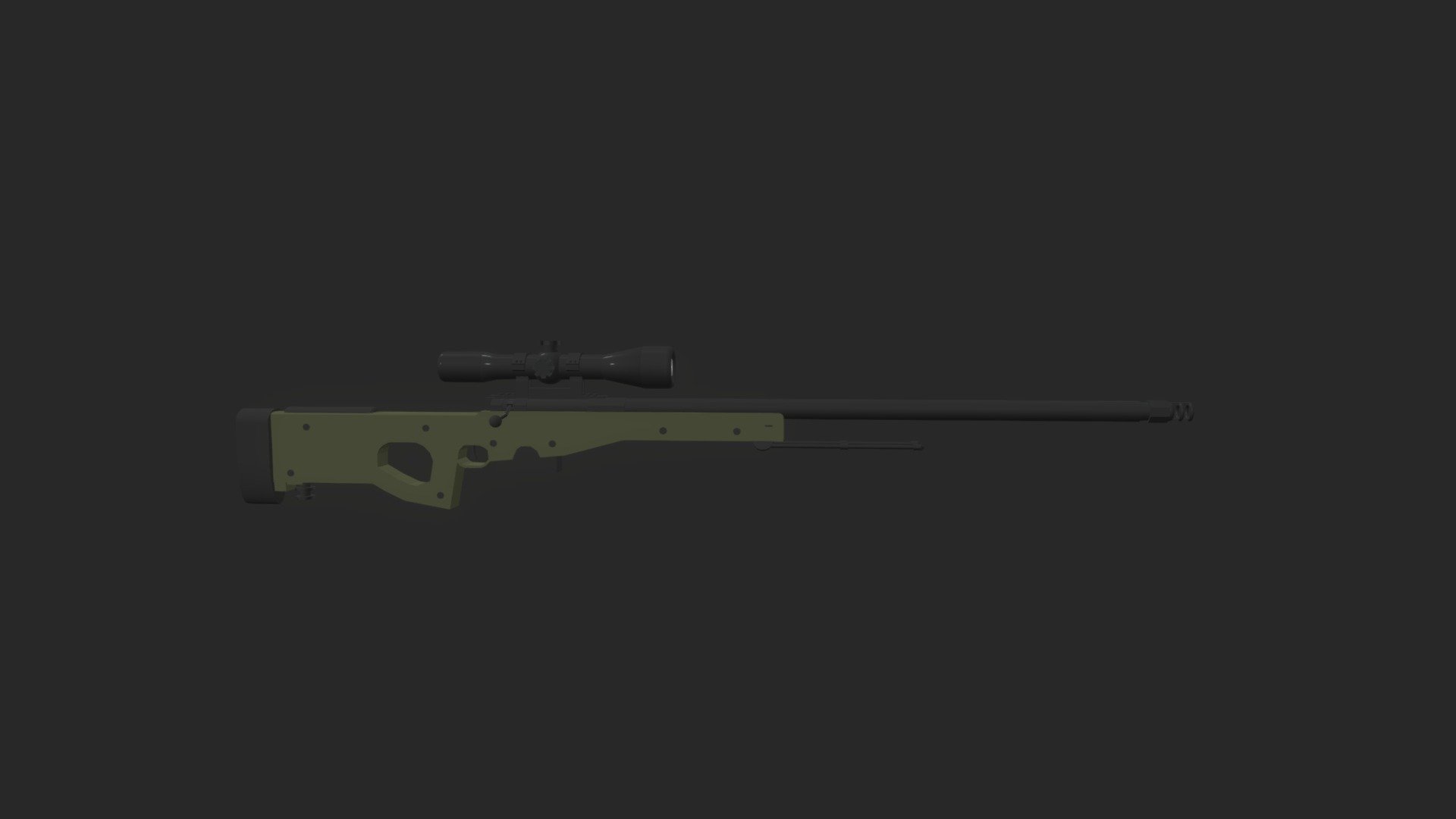 Accuracy International Arctic Warfare rifle - 3D model by jacknelsonnsb [6d8dd49] - Sketchfab