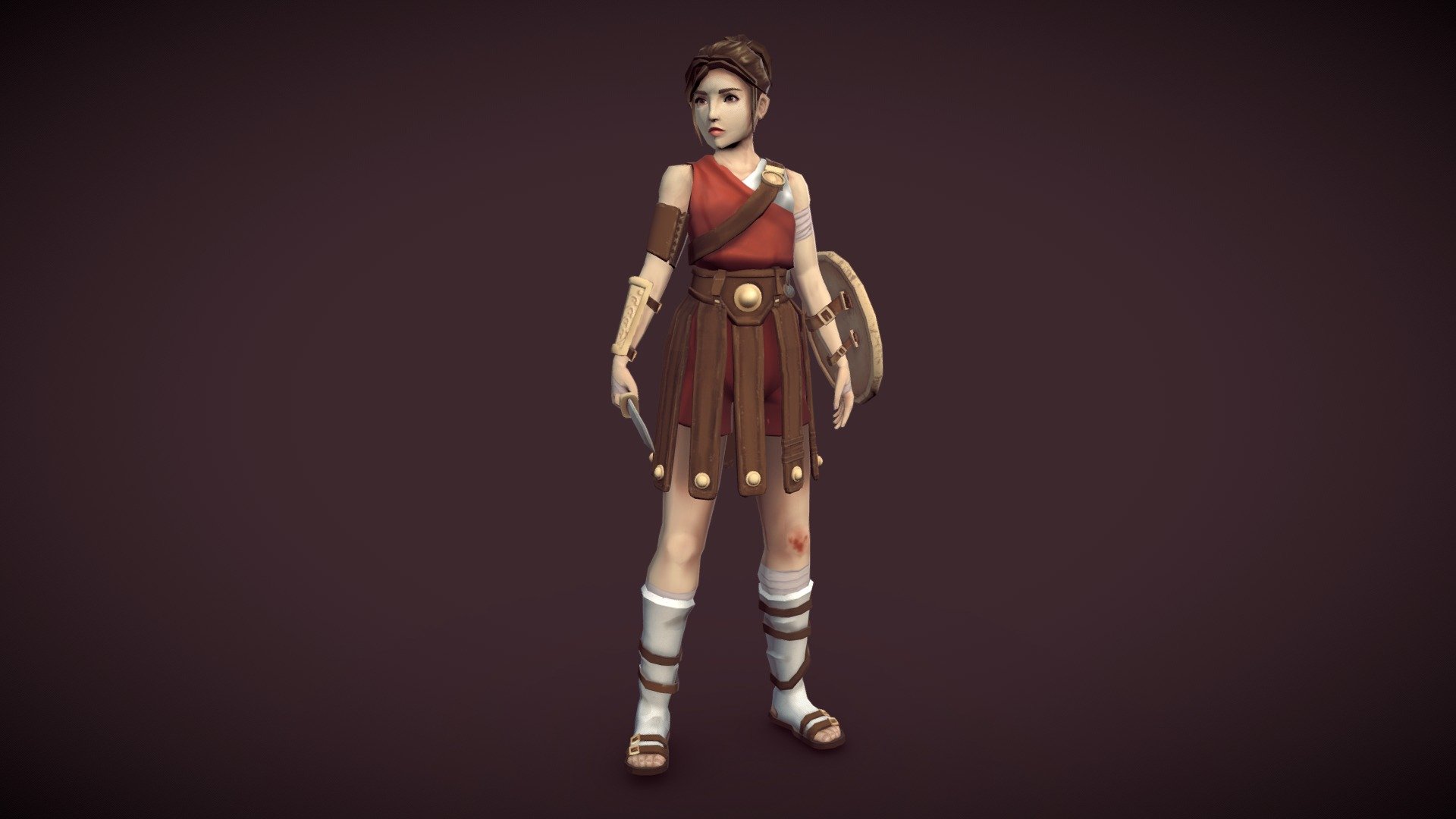 Stylised Roman Gladiator - 3D model by charlotte3009 [6d8f4e6] - Sketchfab
