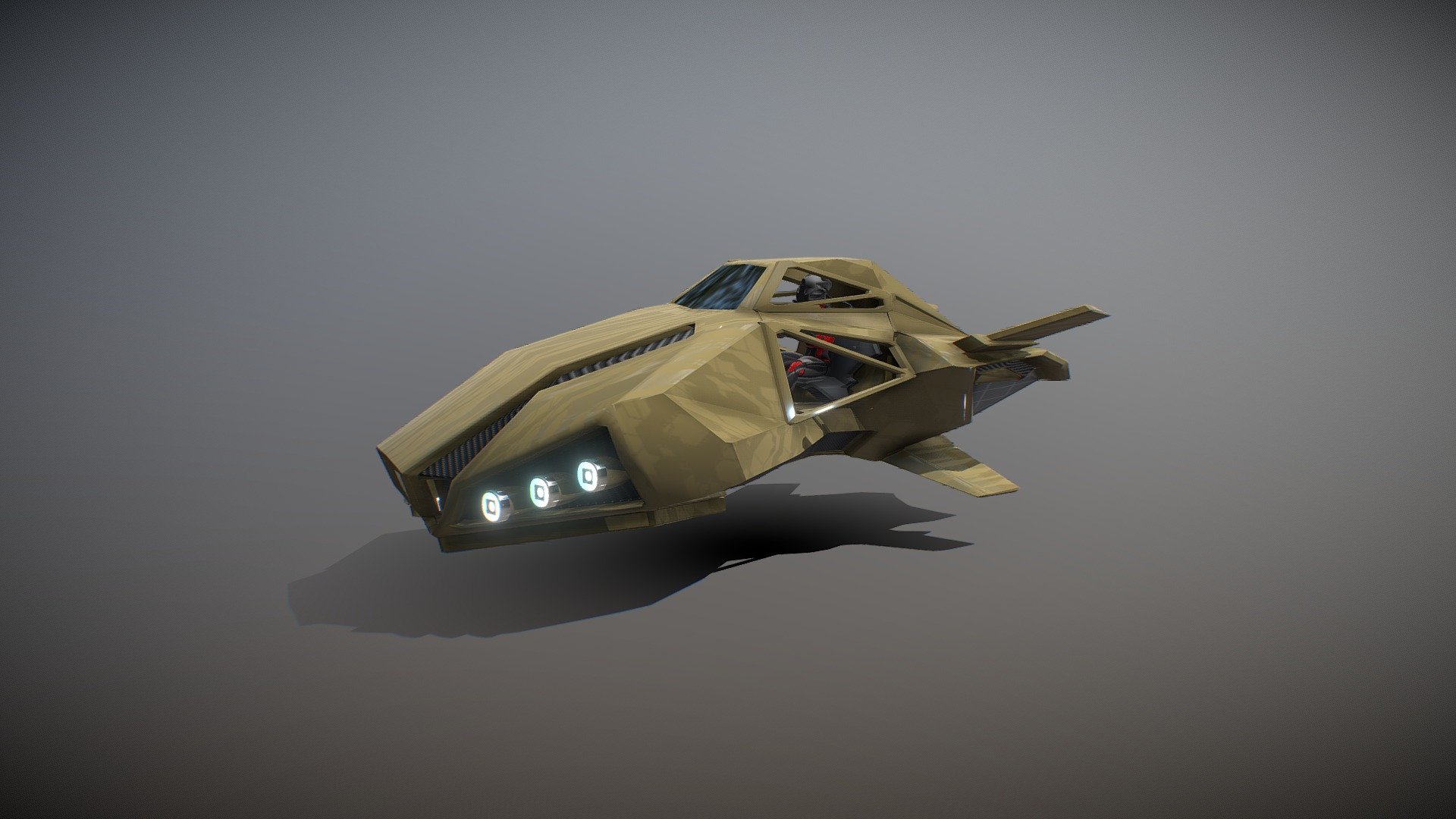 Hover Car Model - Download Free 3D model by VertaScan [6d92449] - Sketchfab