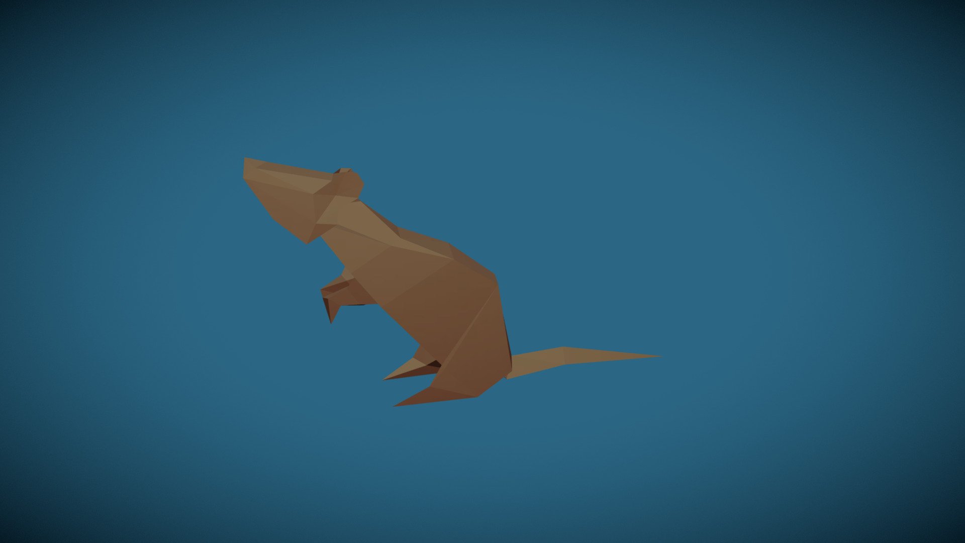 Origami Rat - 3D model by RunemarkStudio [6d928d9] - Sketchfab