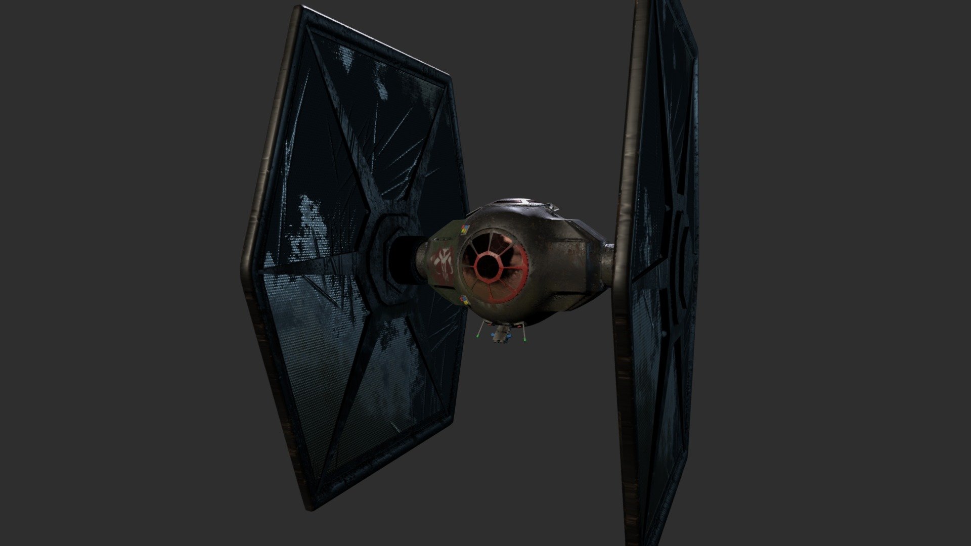 modified Tie fighter - 3D model by williemancan [6d93086] - Sketchfab