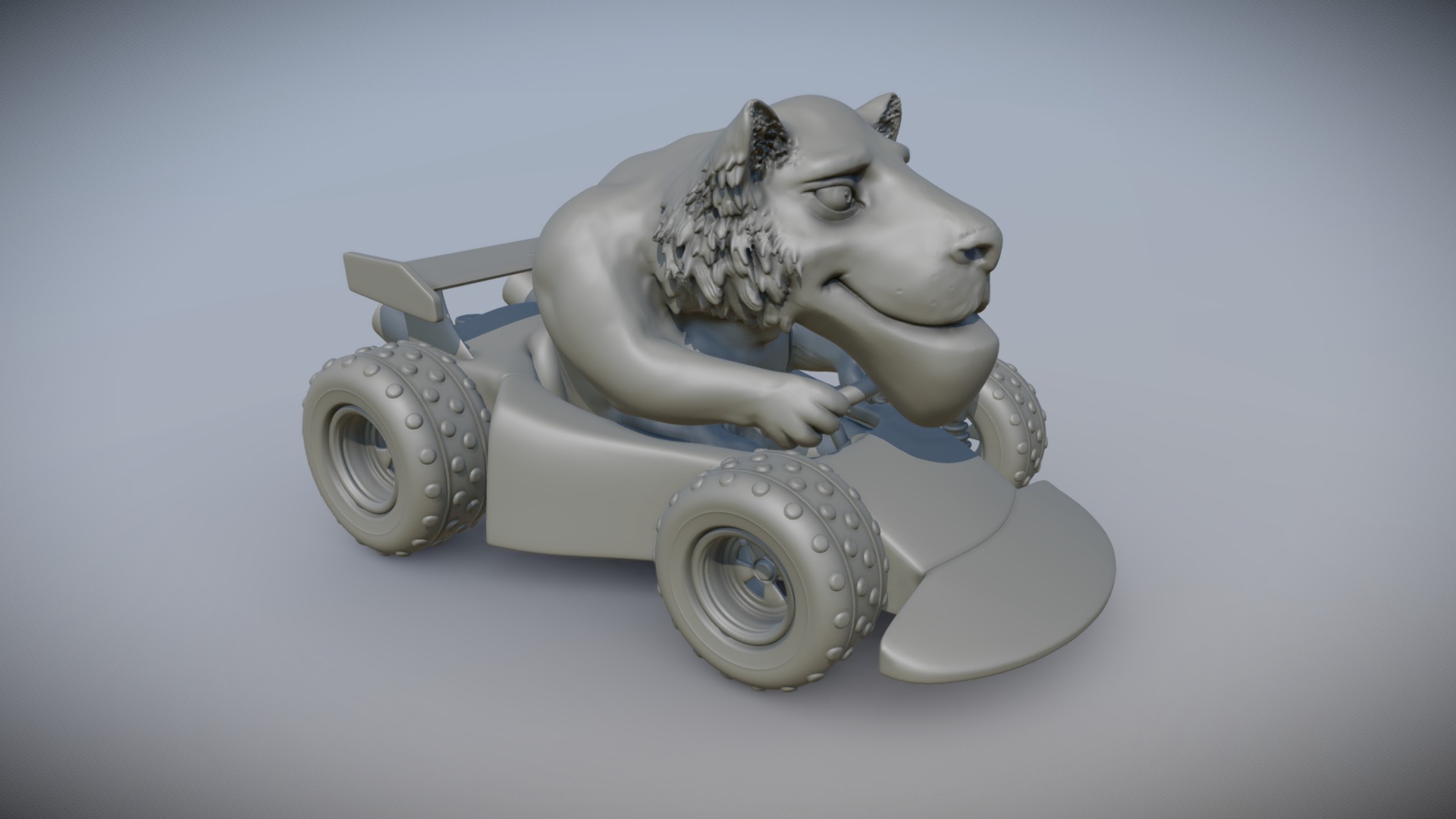 Go-Karting Tiger - 3D model by moppius [6d9483b] - Sketchfab