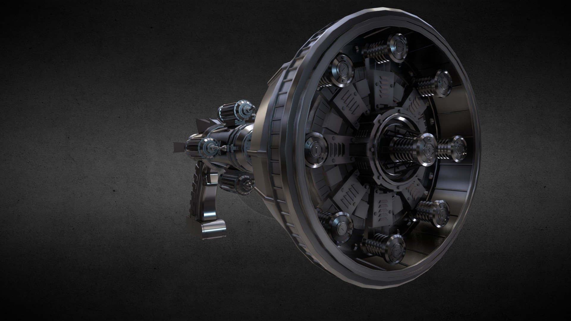 SCI FI RAY GUN - 3D model by yogesh.3dworld [6d99035] - Sketchfab