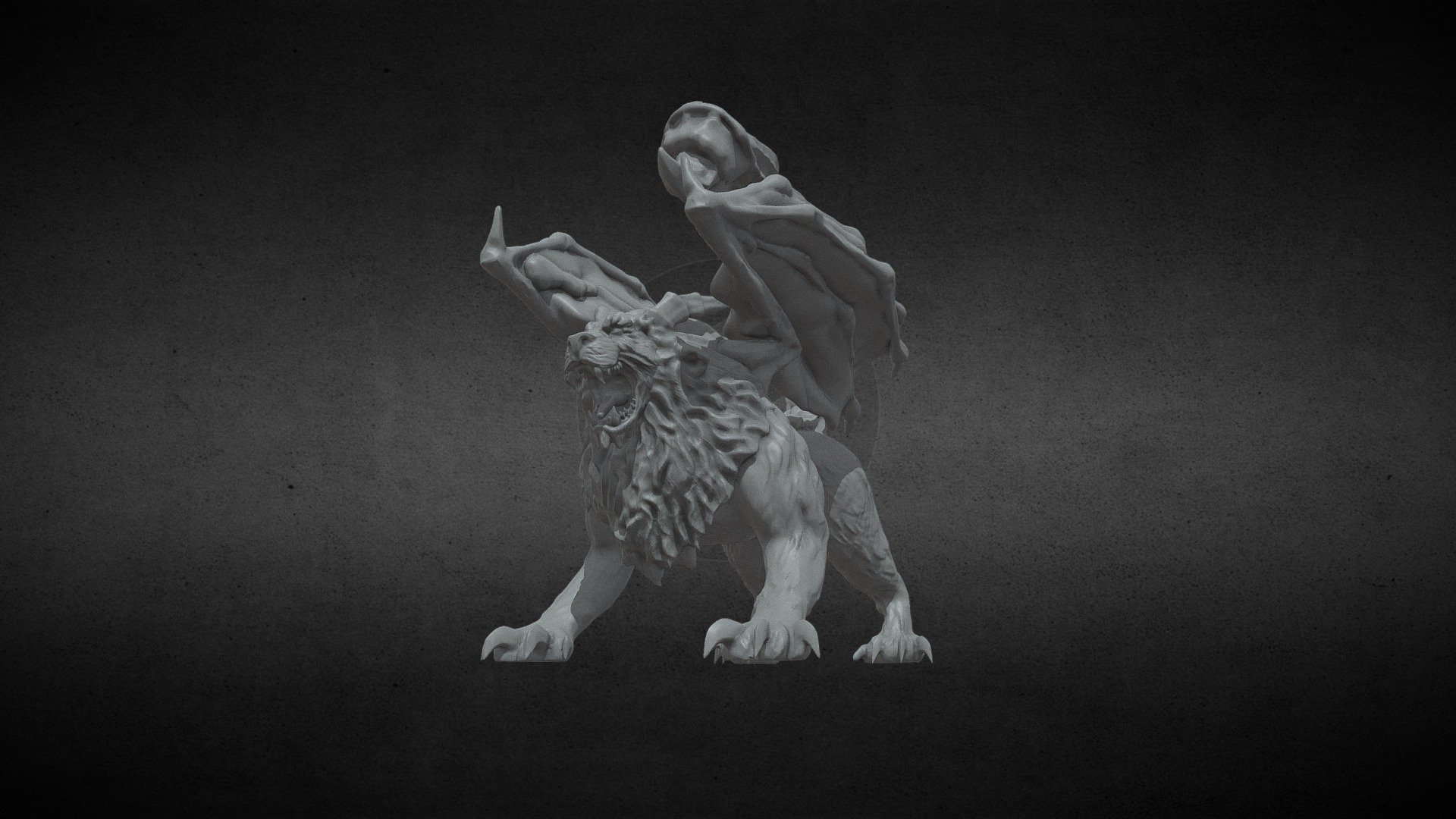 Manticore Sculpt - 3D model by Patryk Ciecierski (@theexkaiser ...