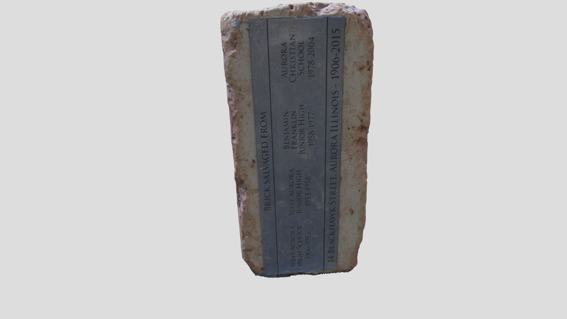 West Aurora High School Old Brick - 3D model by jameshollis ...