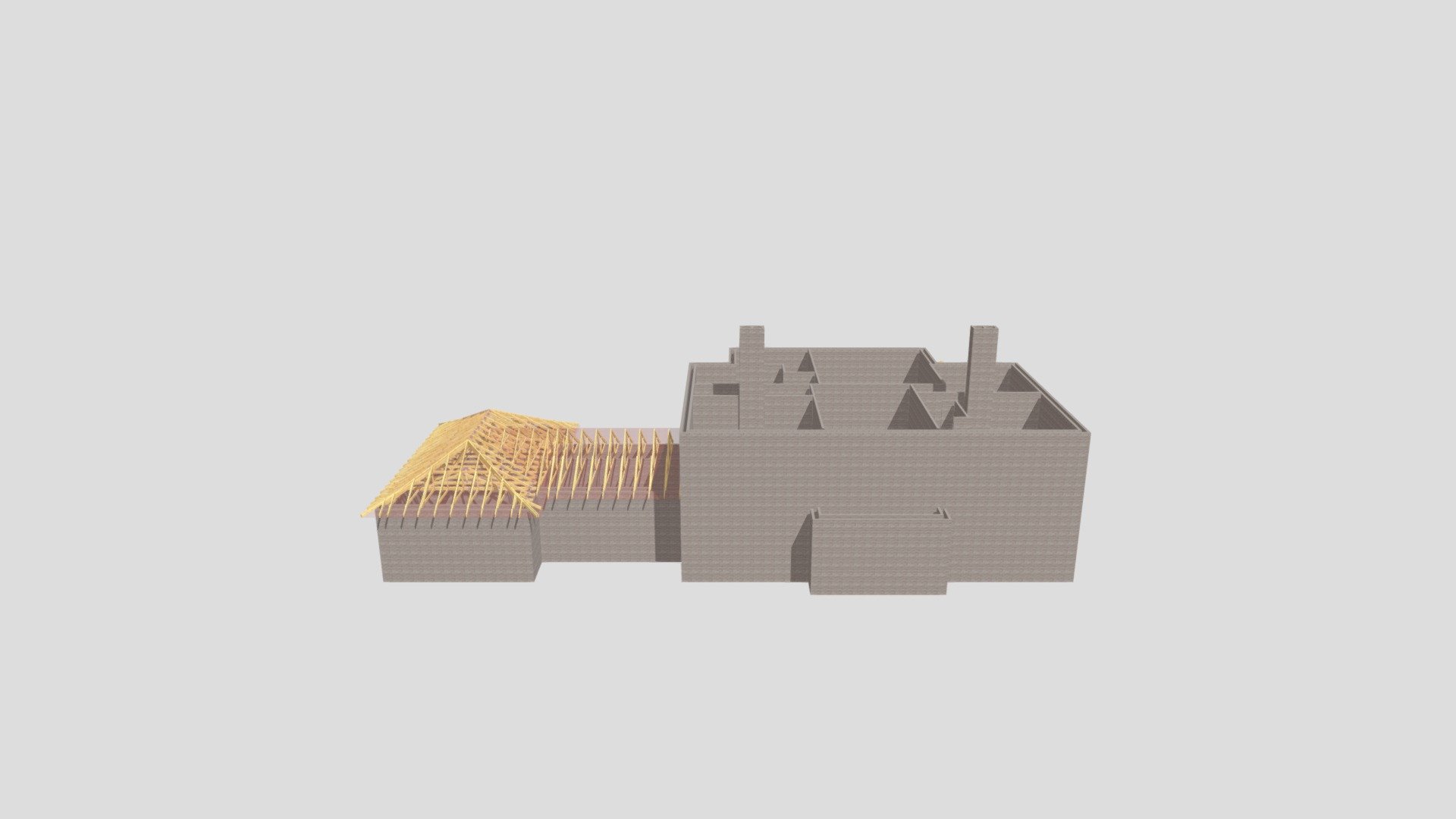 Kerrigan House Lower_truss_roof REV A - Download Free 3D model by Dermf ...