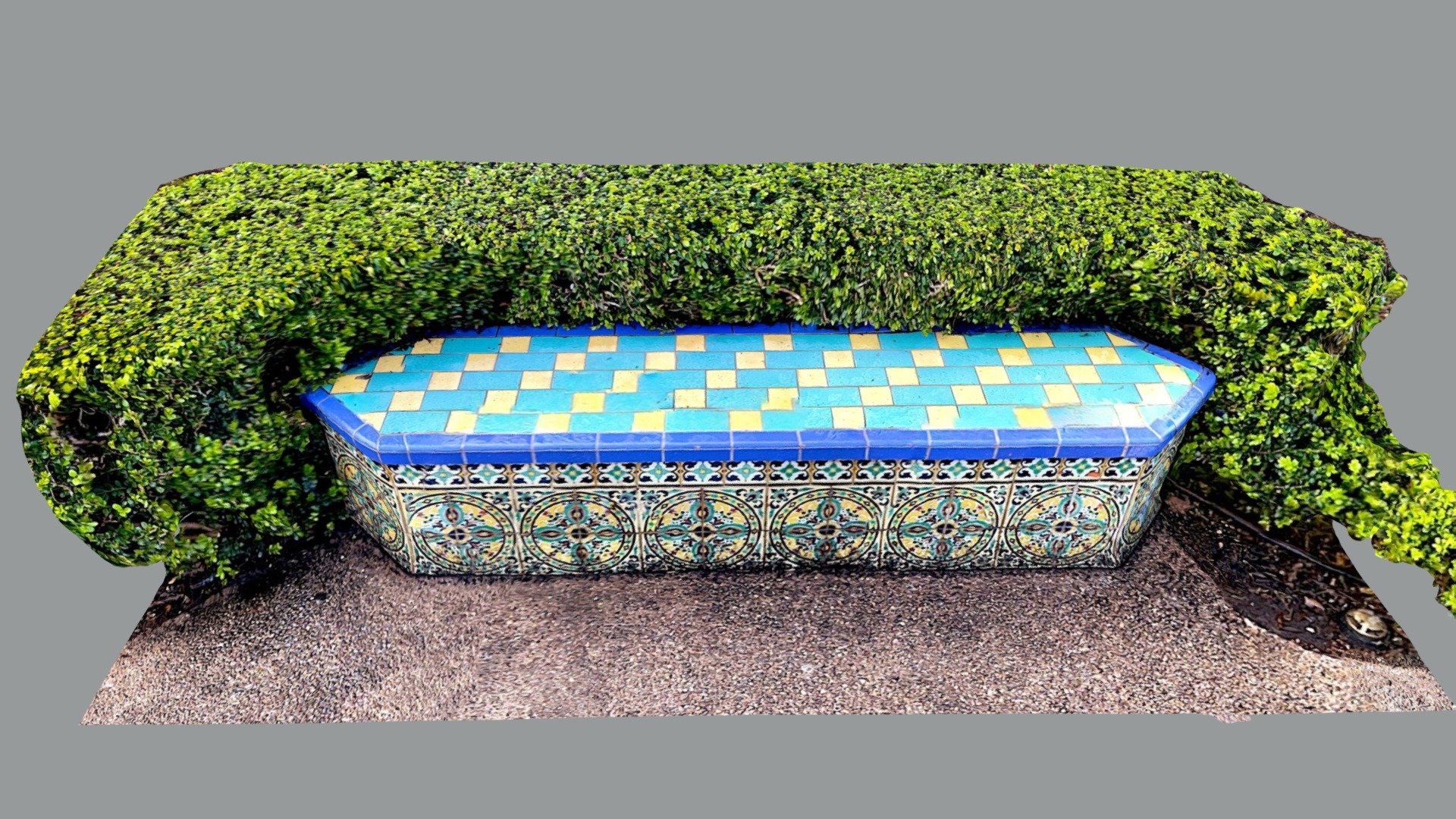 Tiled bench [Day 24] - Download Free 3D model by Keith Ito (@keithito ...