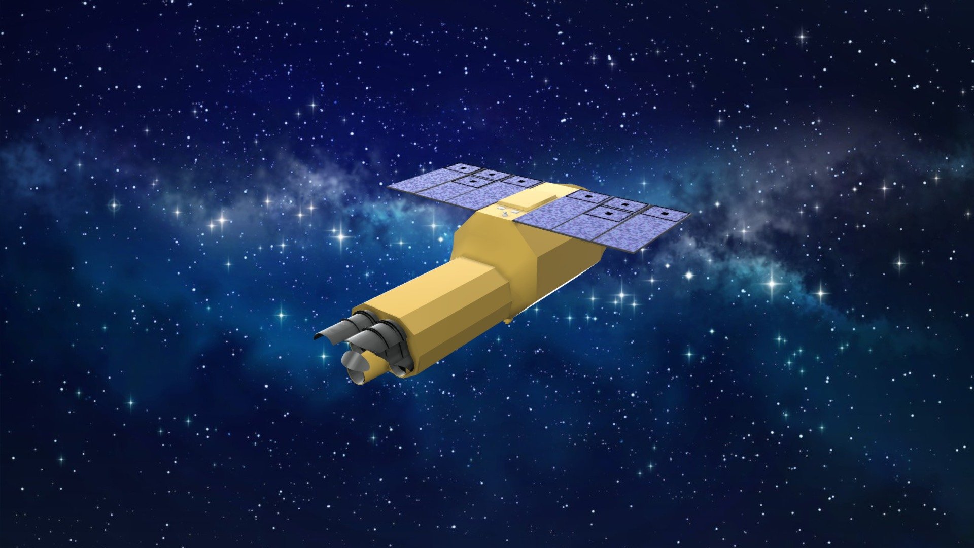 JAXA/NASA Suzaku (Astro-E2) Satellite - Download Free 3D model by Space Explorers Academy ...