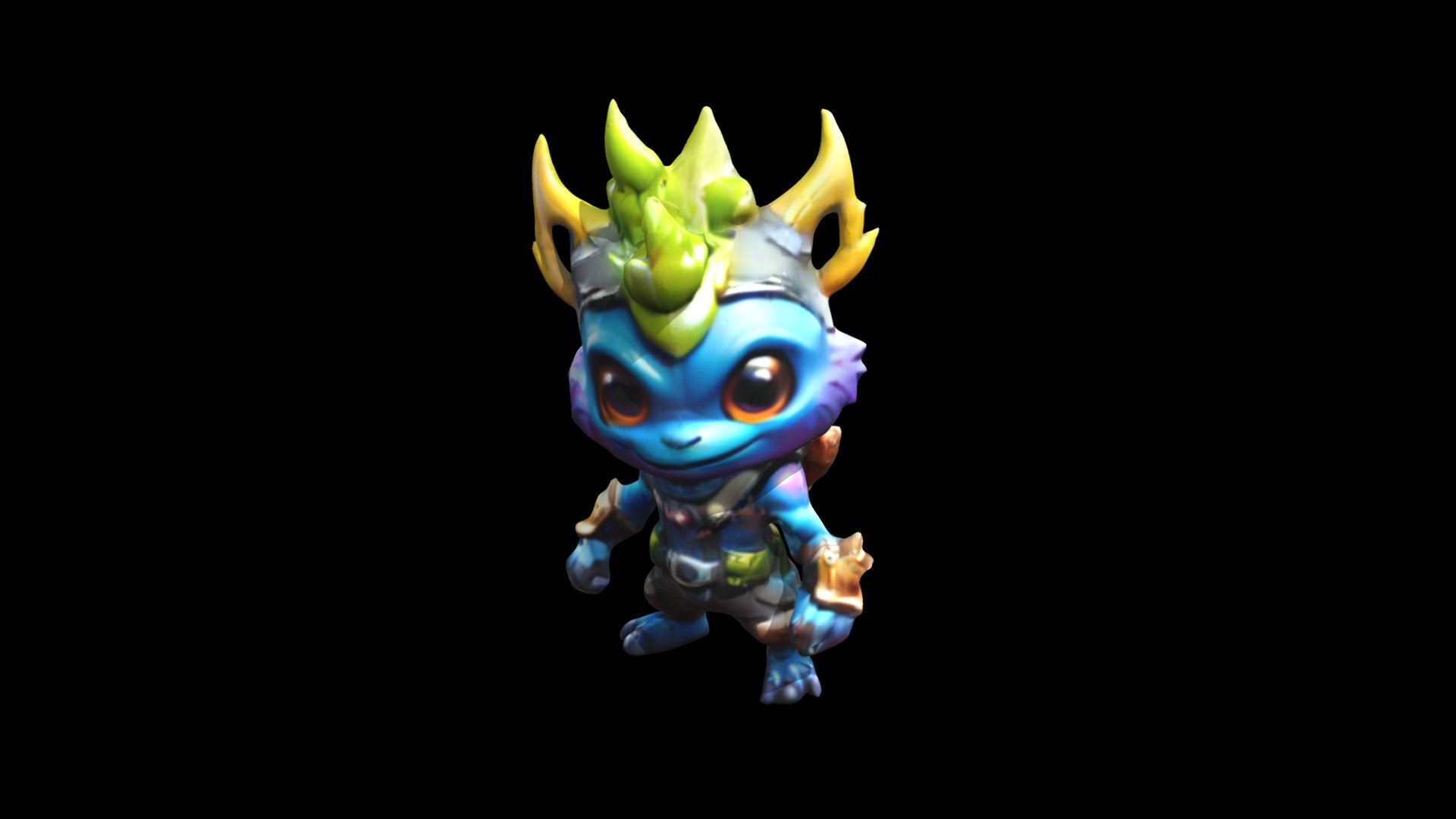 Character Name Skymax, the Blue Brawler Skymax i - Download Free 3D ...