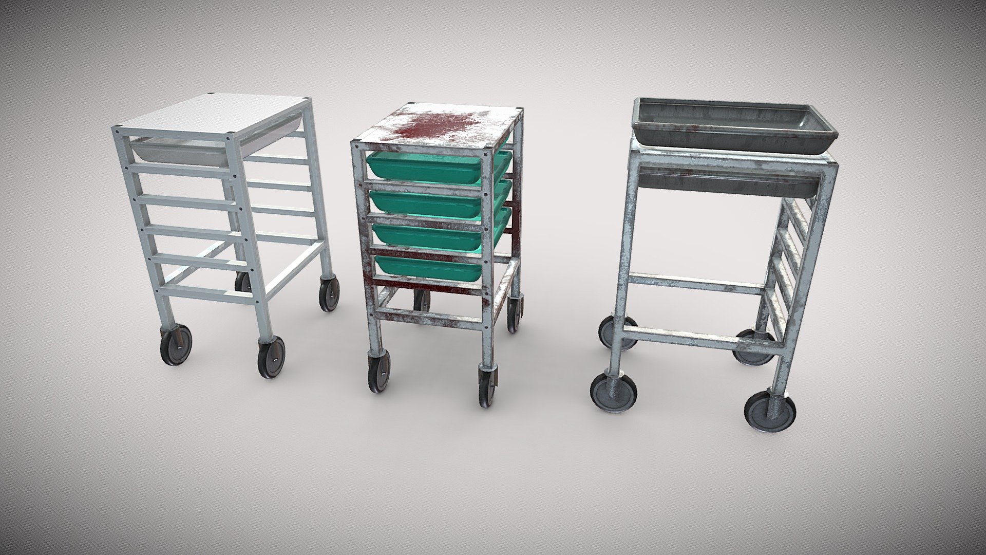 Trolley With Trays - Buy Royalty Free 3D model by Sousinho [6da30ea ...