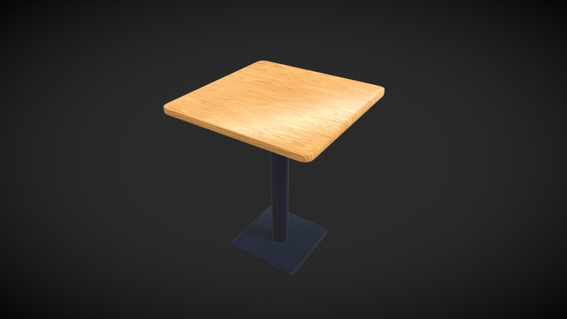 Cafe Table - Single [Furniture Prop] - 3D model by fchishty [6da3bdb ...
