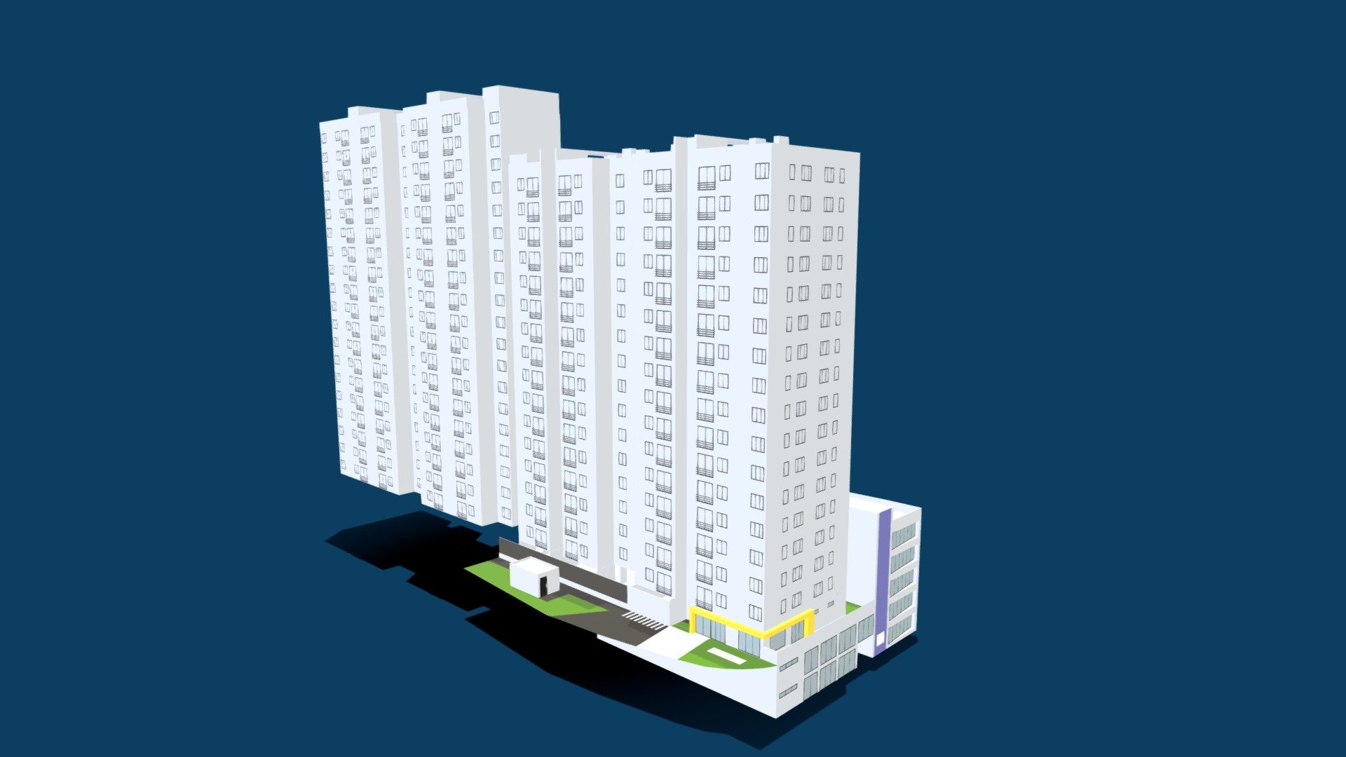 edificios - 3D model by miradordesanblas [6da6174] - Sketchfab