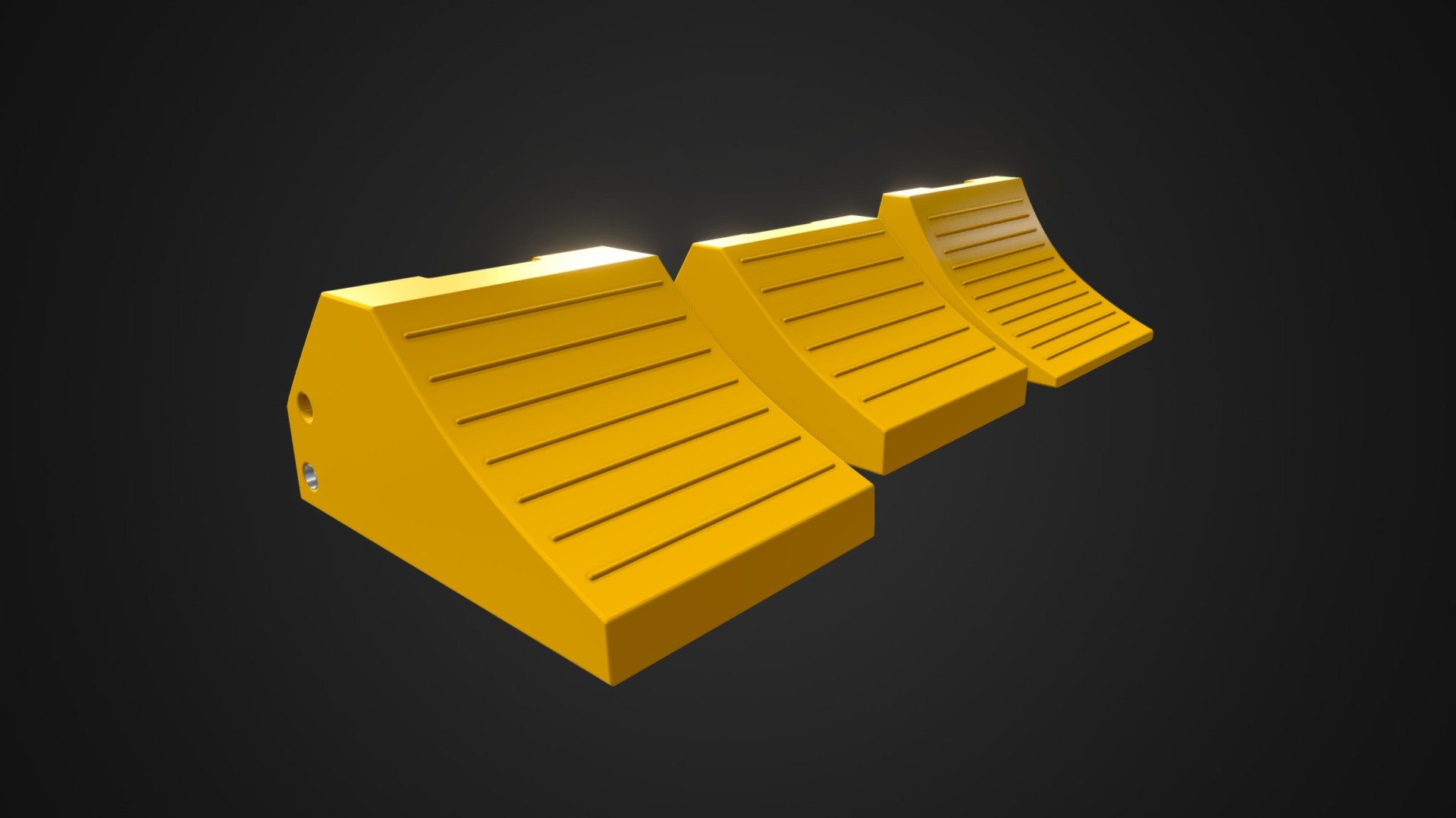 MC3000 MC Series Wheel Chocks - 3D model by justrite [6da63ec] - Sketchfab