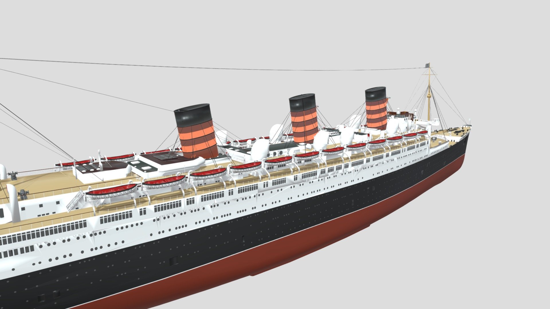 RMS Queen Marry - Download Free 3D model by Mixmamo.studio: An ...