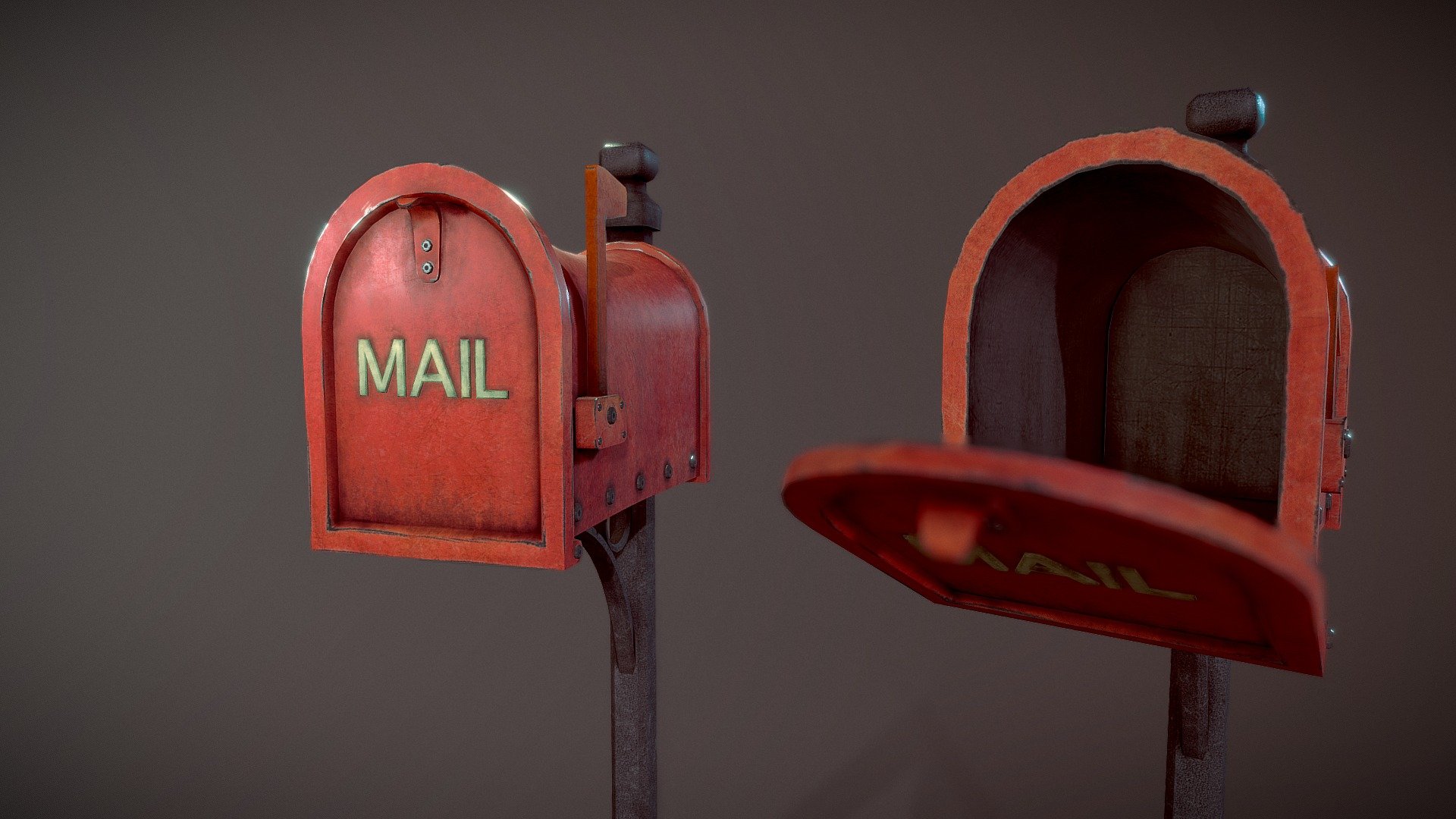 Mailbox - 3D model by CamyGrassotto [6da72a1] - Sketchfab