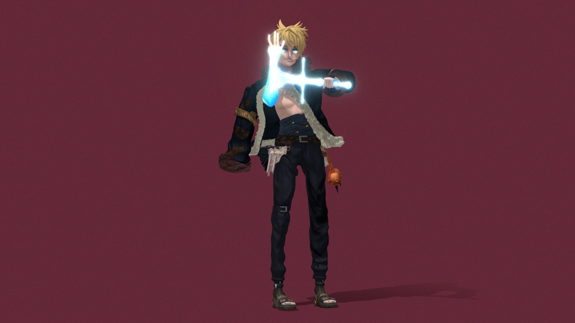 Arkimedes - Glowing arm - 3D model by Arichant (@Superspotforanime ...