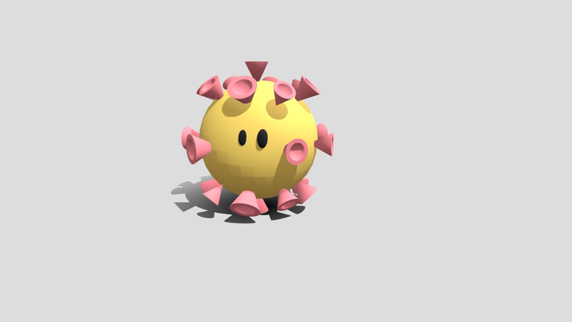 yellow virus - 3D model by Patricia Rohrbacher (@patiii) [6da9792 ...