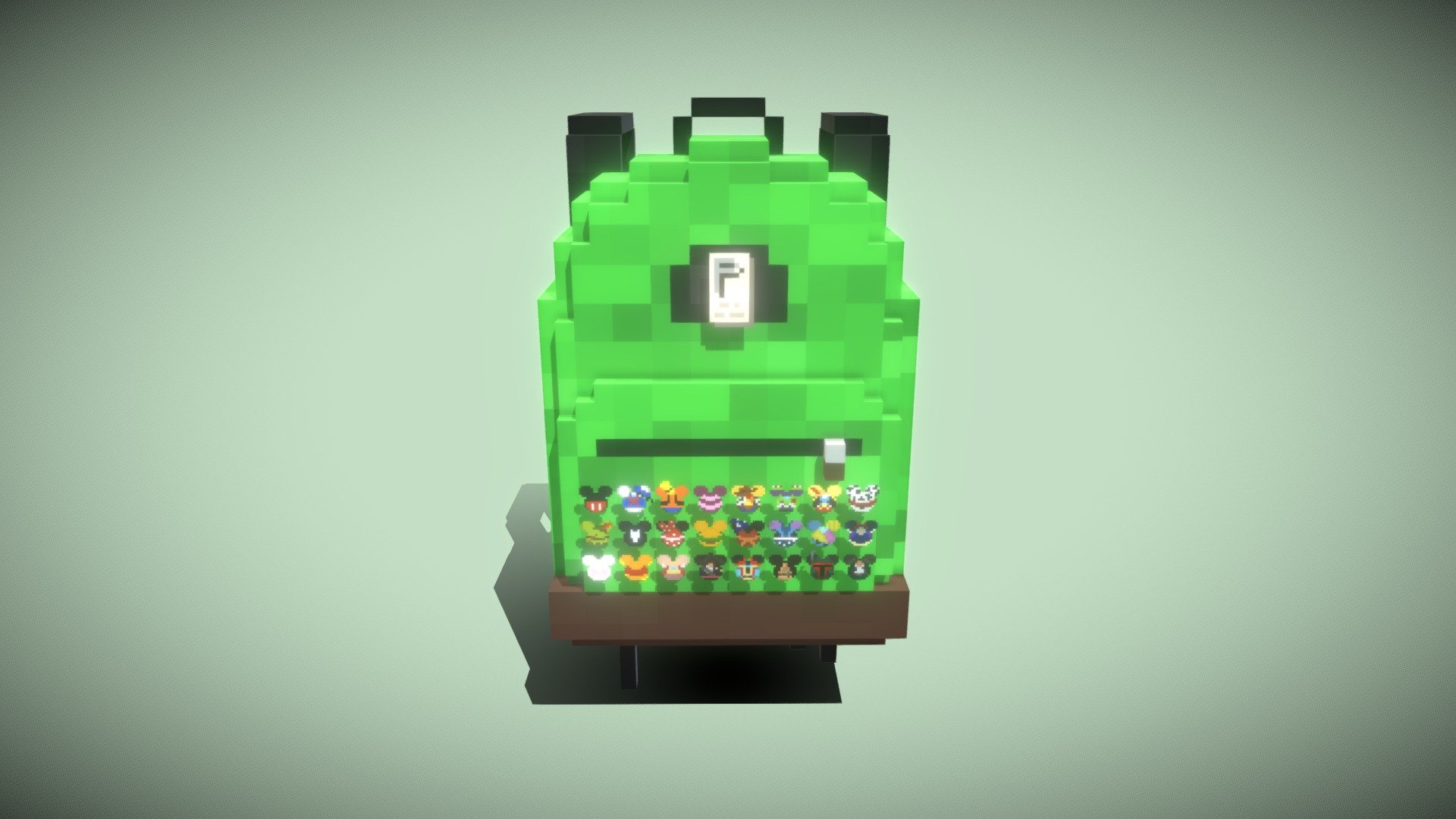 Backpack (Lime) - Download Free 3D model by GamerKM (@KevinMar ...