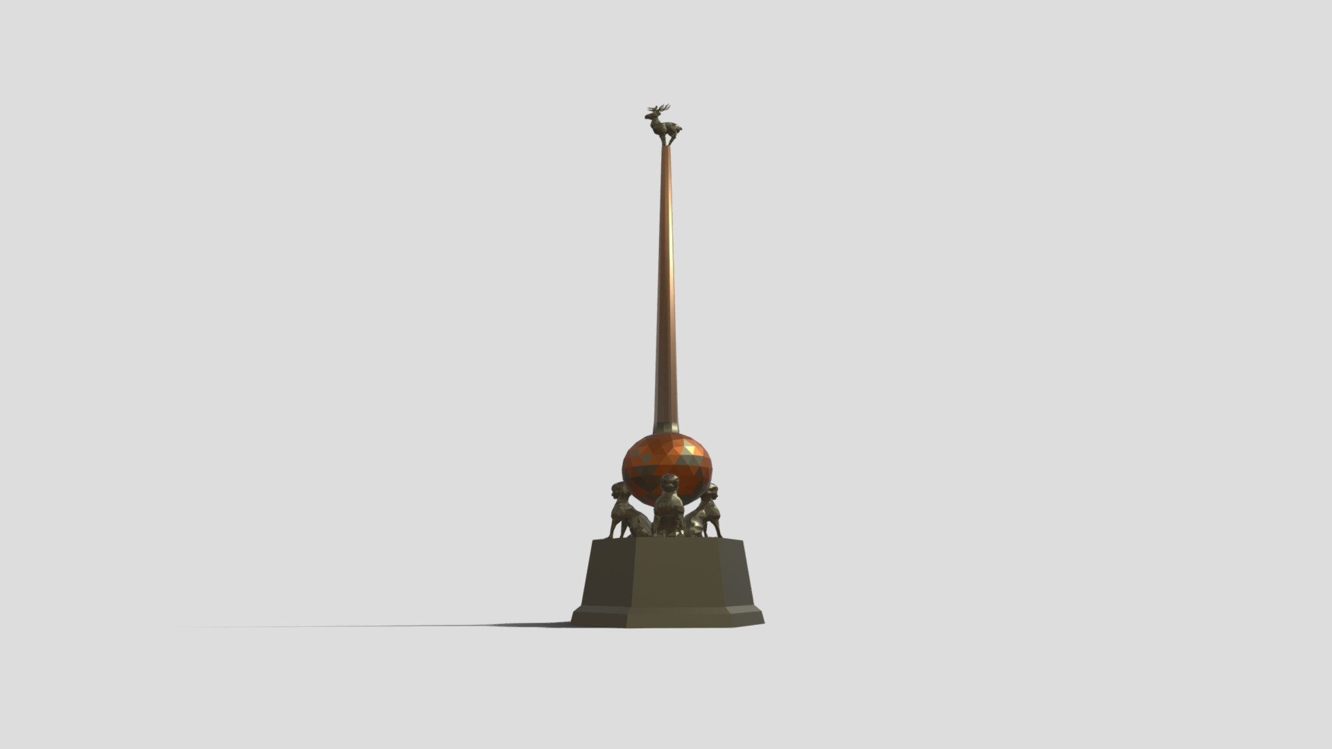 New obelisk "Center of Asia" - 3D model by khaktaeva [6dab8a7] - Sketchfab