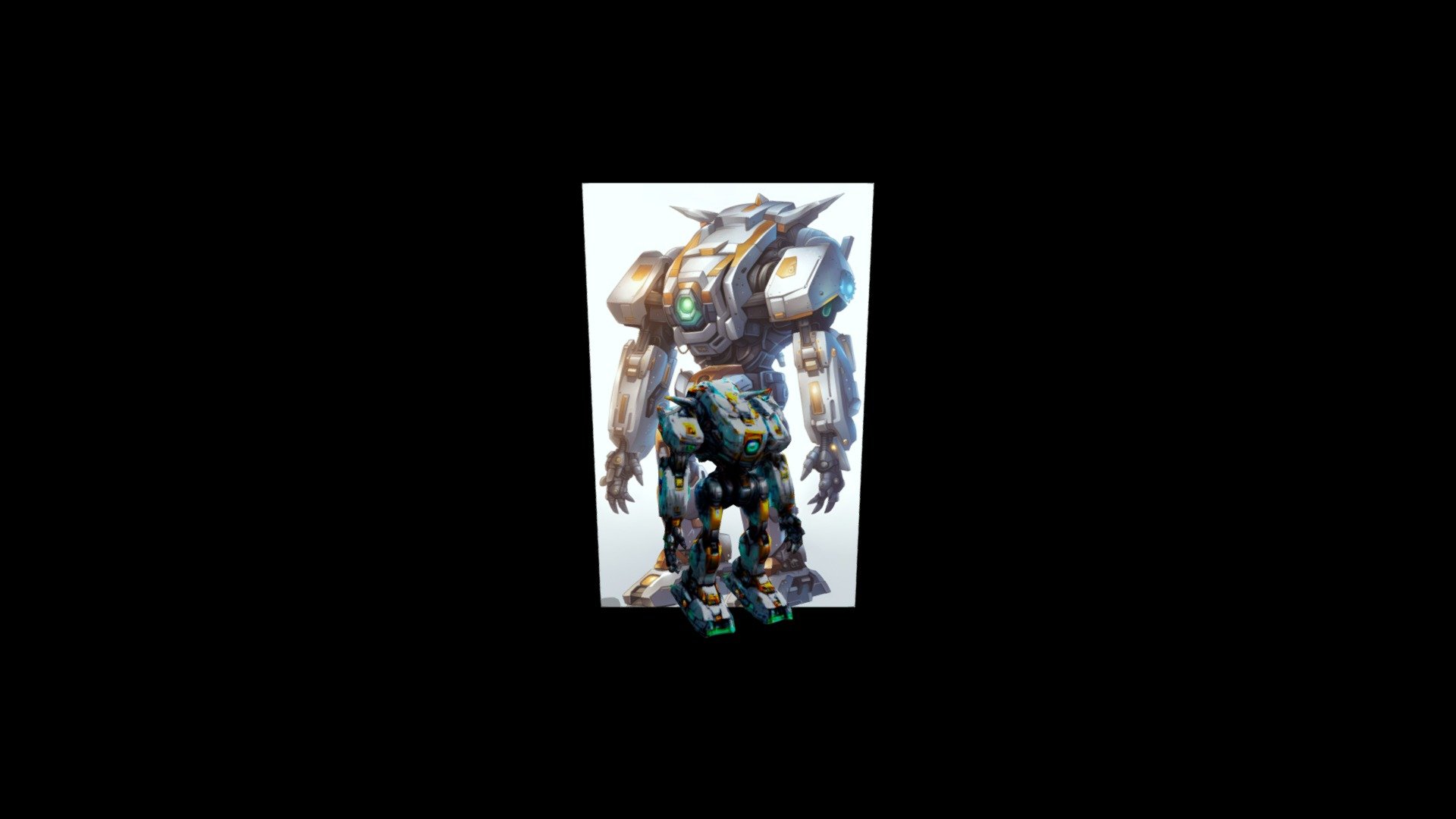 "Standing Robot" A robot stands tall and prou - Download Free 3D model ...