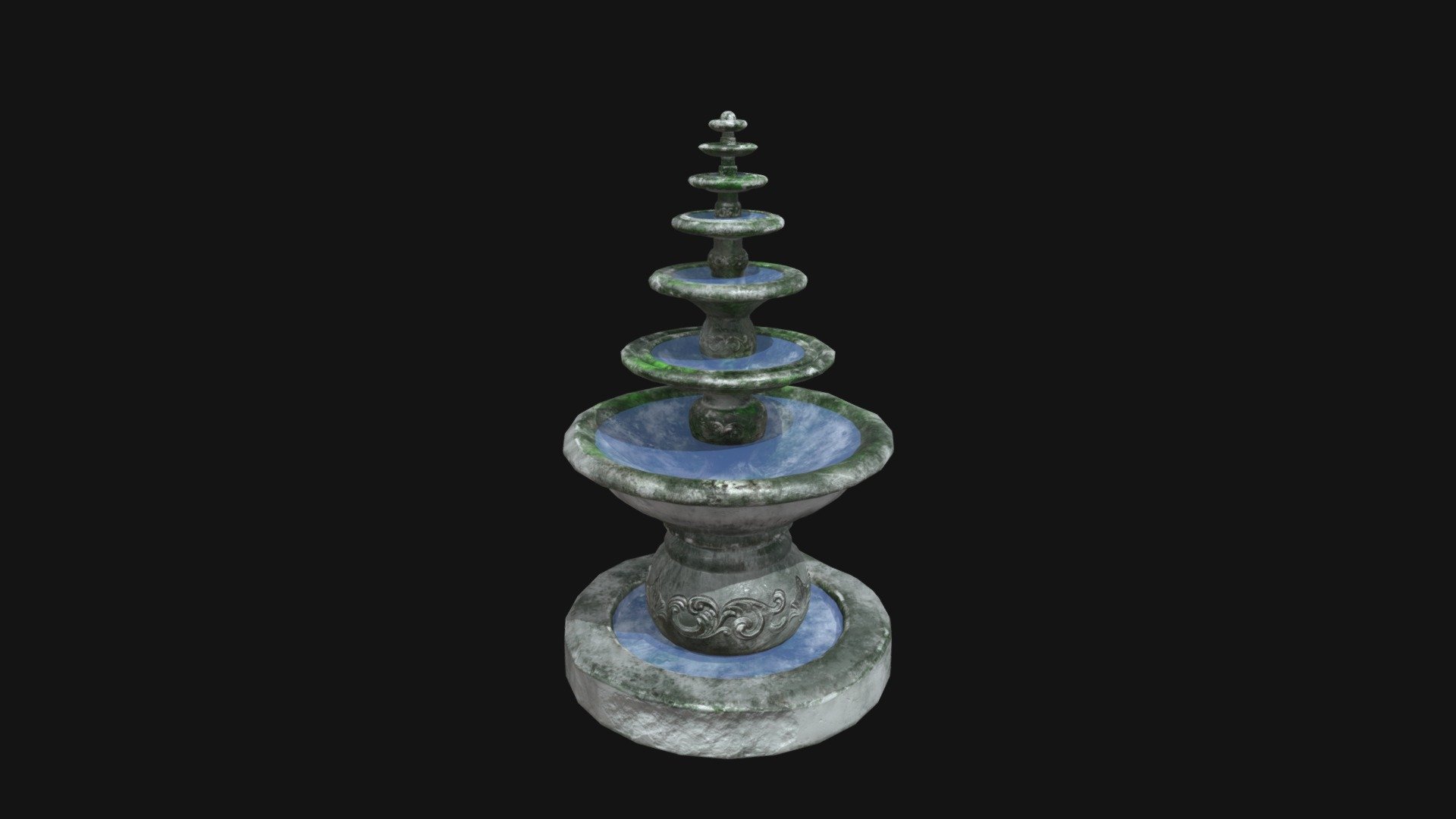 Garden Multi Layered Waterfountain - Buy Royalty Free 3D model by ...