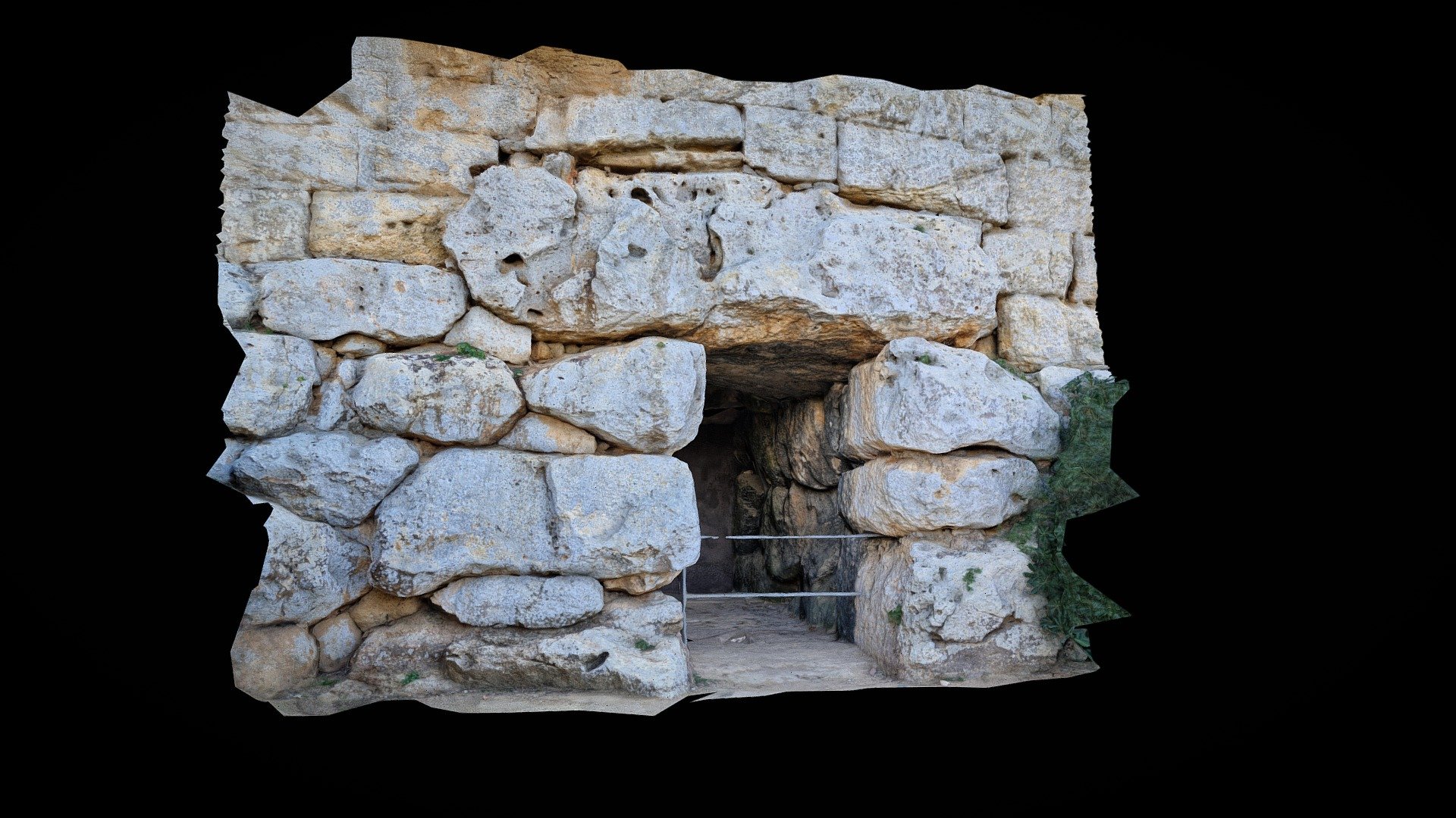A Roman Gateway in the Walls of Terragona, Spain - 3D model by ...