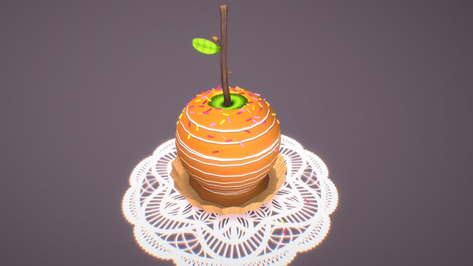 Caramel Apple - 3D model by Tabitha M (@teebeem3D) [6db8df2] - Sketchfab