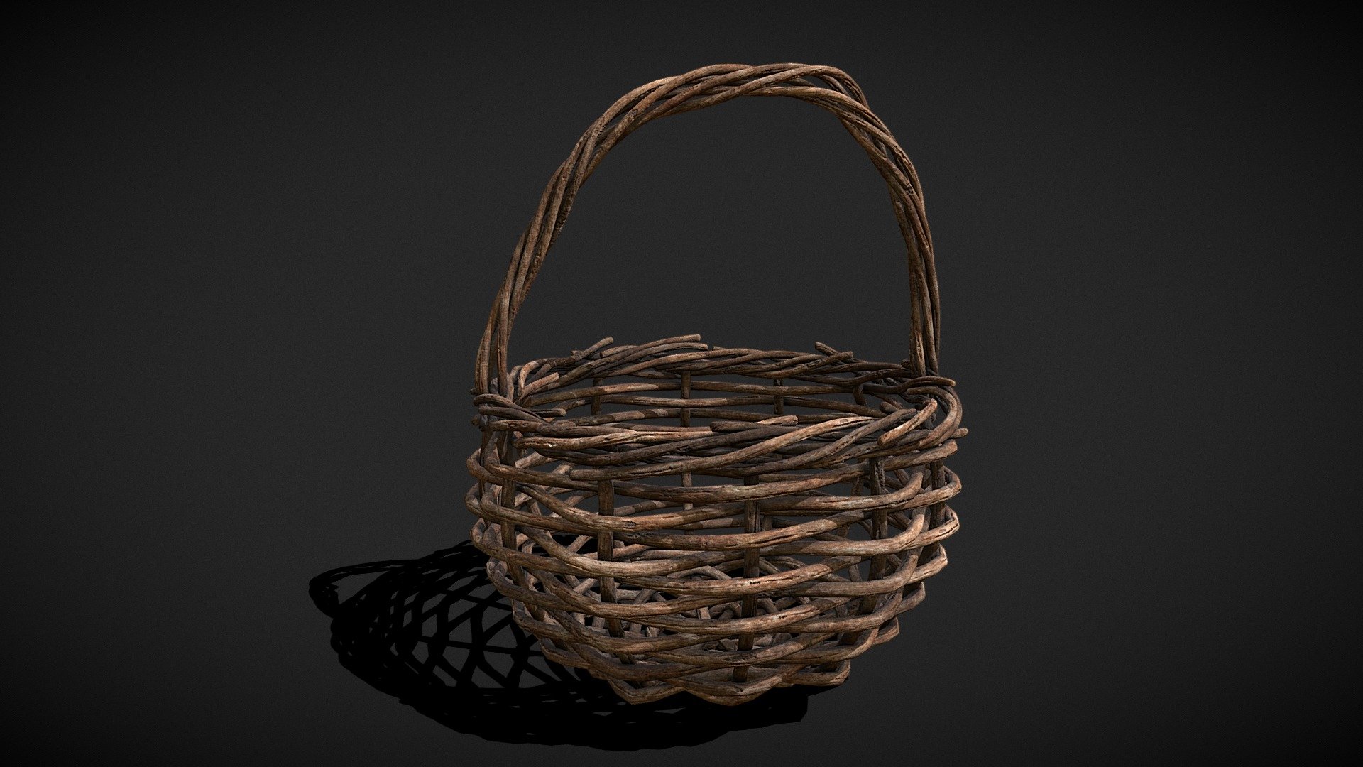Wooden Root Basket - Buy Royalty Free 3D model by GetDeadEntertainment ...