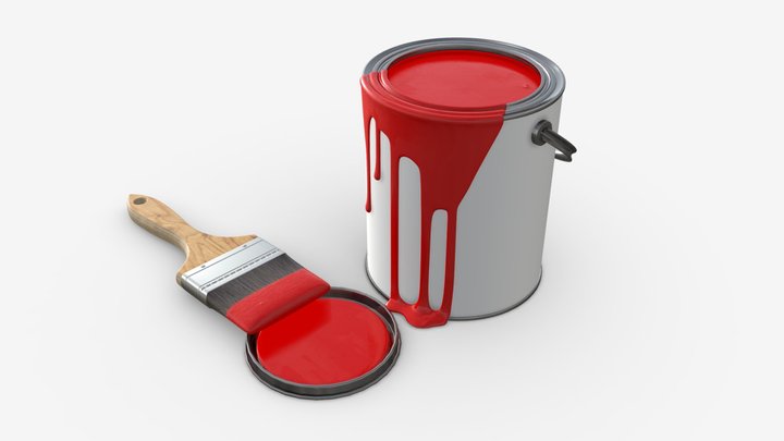 Paintbrush 3D models - Sketchfab