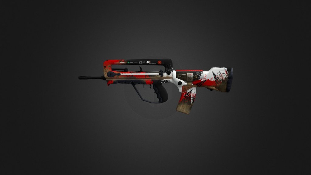 FAMAS | Roll Cage - 3D model by krakencommunity [6dbd8b5] - Sketchfab
