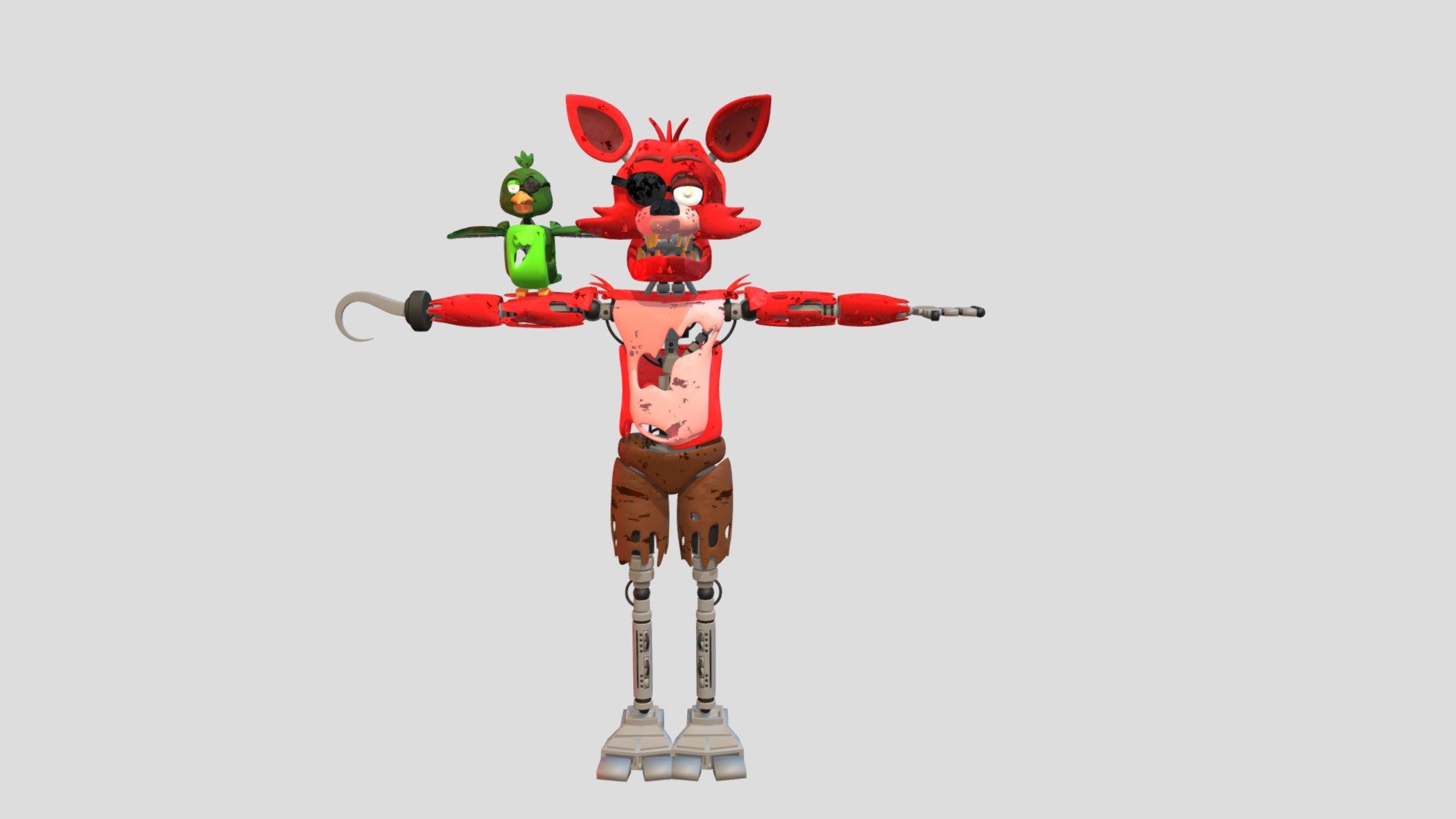Remastered Foxy - Download Free 3D model by dwall8611 [6dbe2da] - Sketchfab