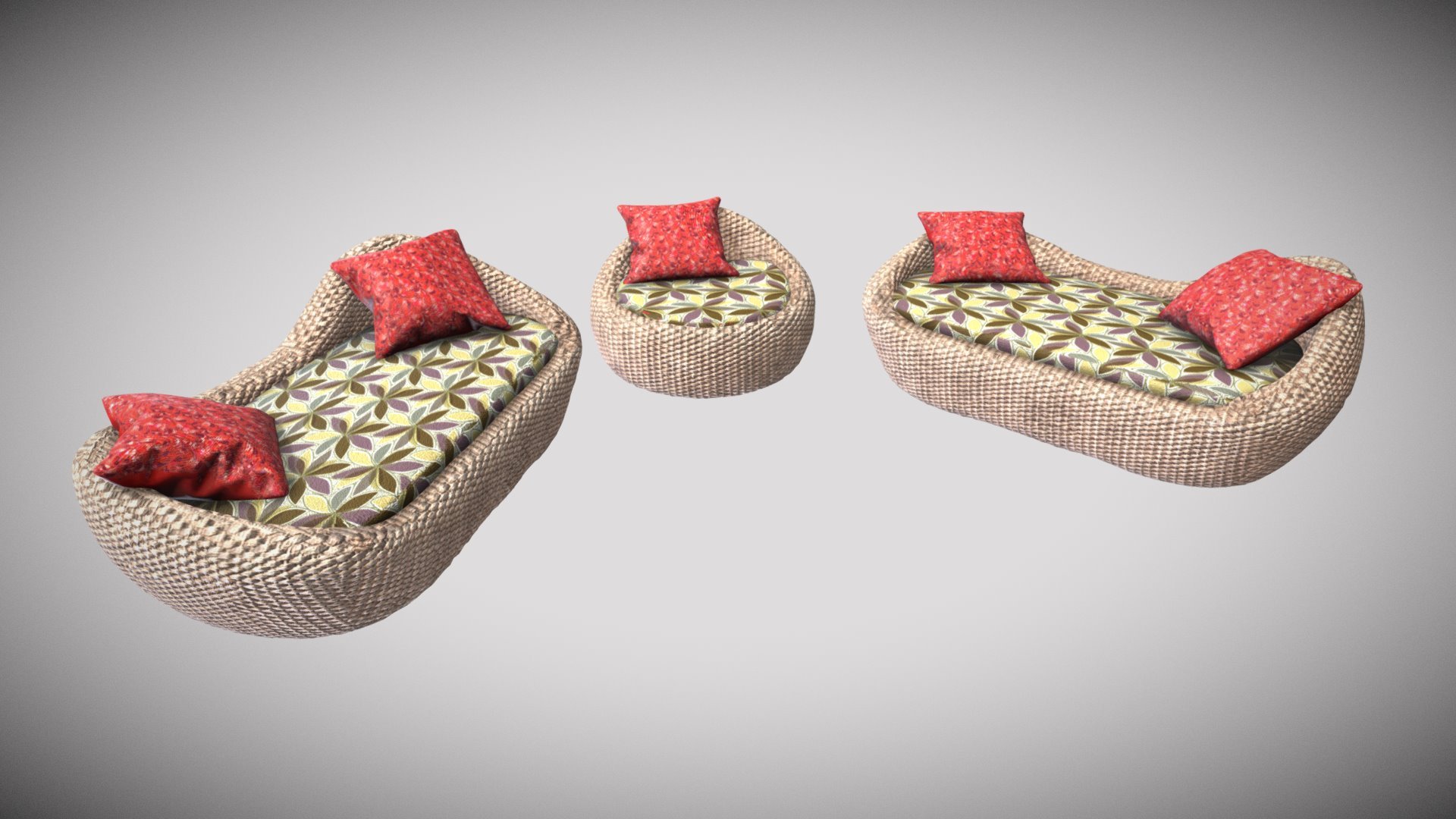 Rattan Set - Buy Royalty Free 3D model by Francesco Coldesina ...