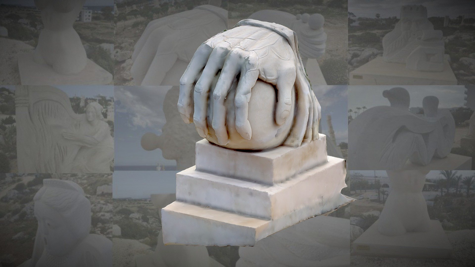 The Hand Greek AL - Ayia Napa's sculpture park - 3D model by AI ...