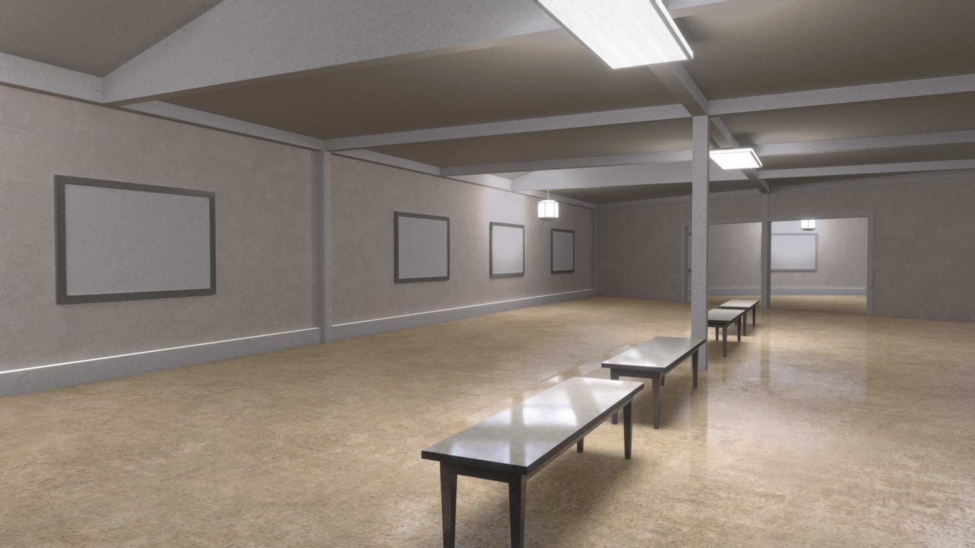 VR Gallery Showcase Presentation Building - Download Free 3D model by ...