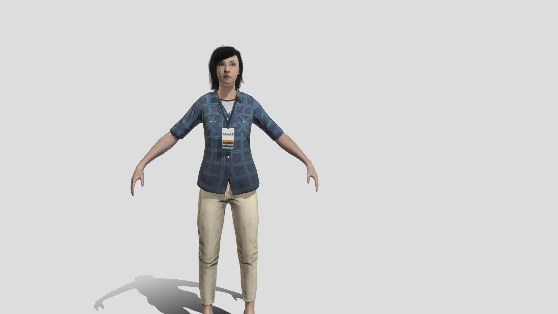 NPC Shelter Female - Retopo Final - 3D model by skrrrappa [6dc36af ...
