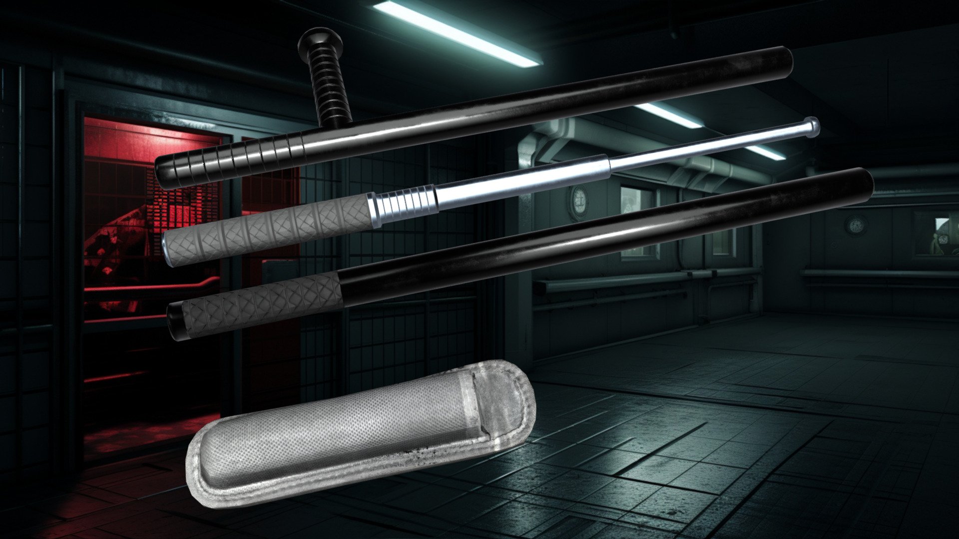 Tactical Baton Trio Pack - Buy Royalty Free 3D model by Eve Bat Studios ...
