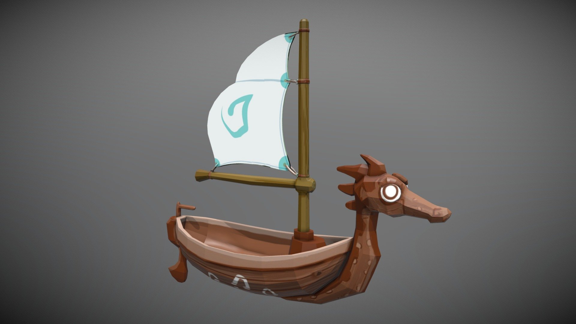 Cartoon Boat - 3D model by Xeep [6dd2000] - Sketchfab