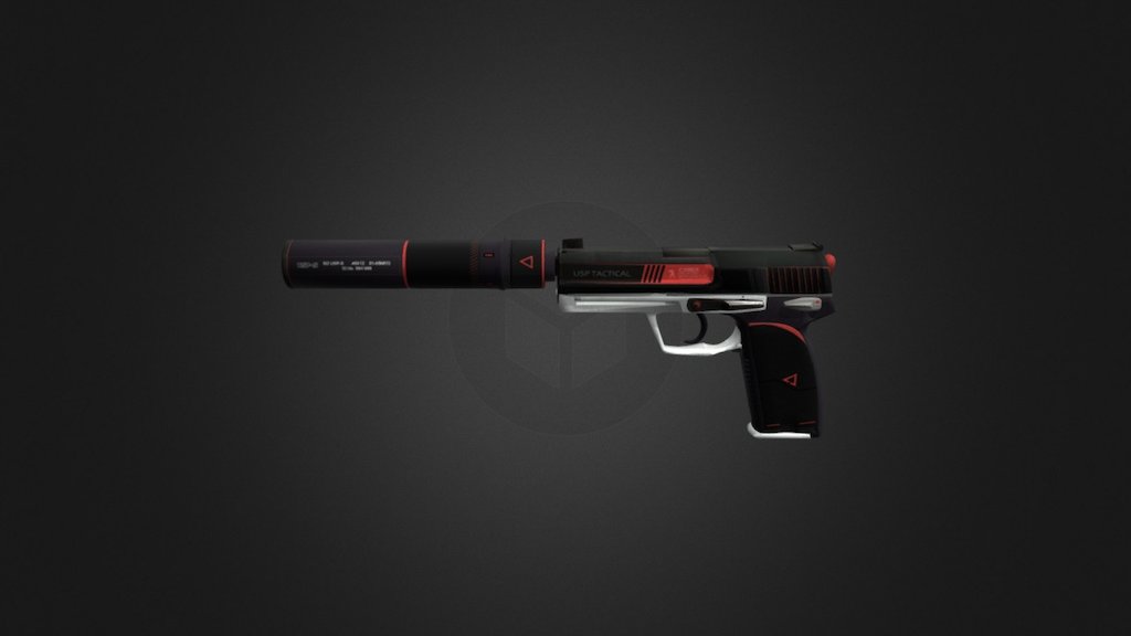 USP-S | Cyrex - 3D model by krakencommunity [6dd2d5a] - Sketchfab
