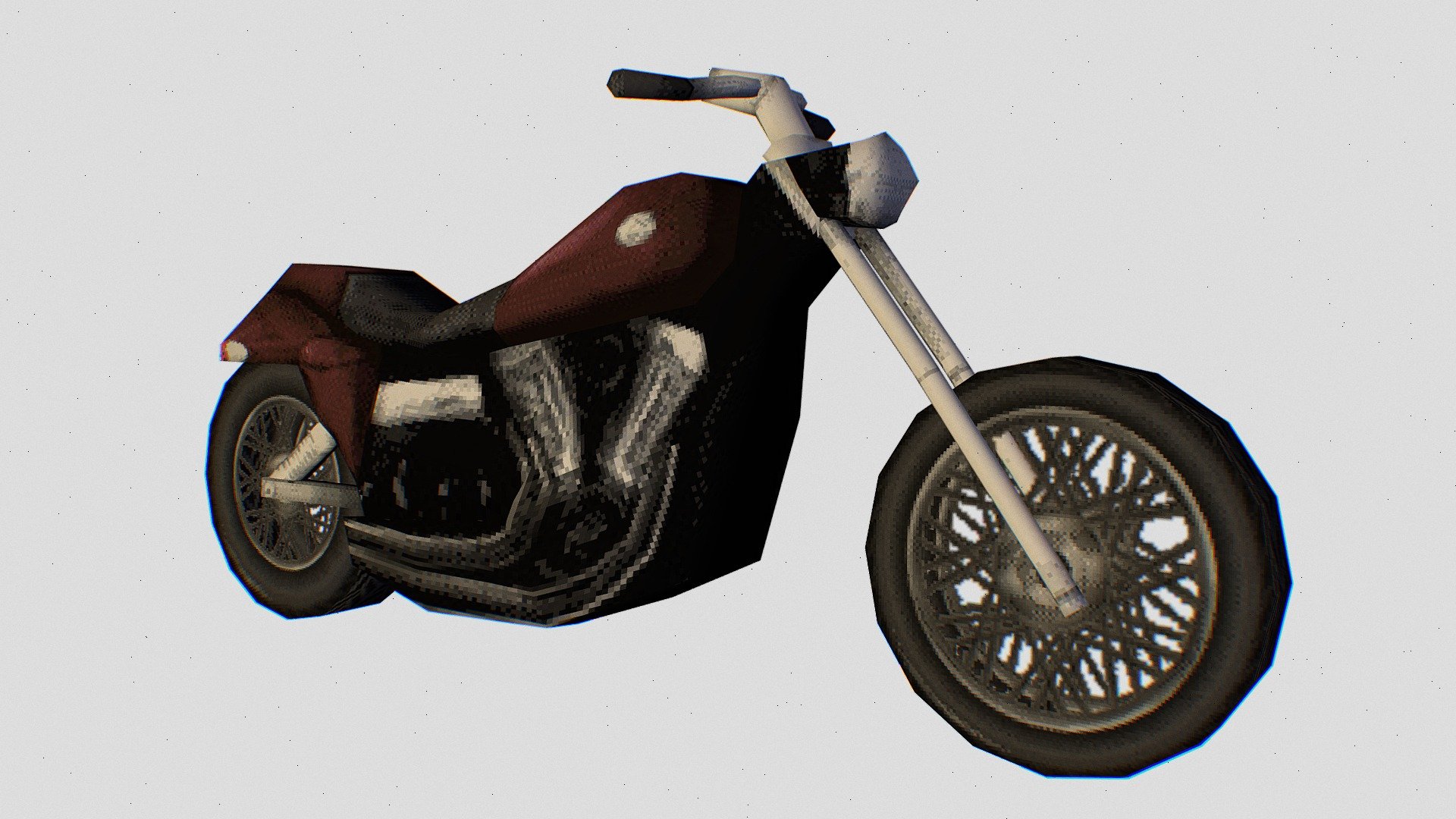 PS1 Style Asset - Chopper-Bike - Buy Royalty Free 3D model by ...