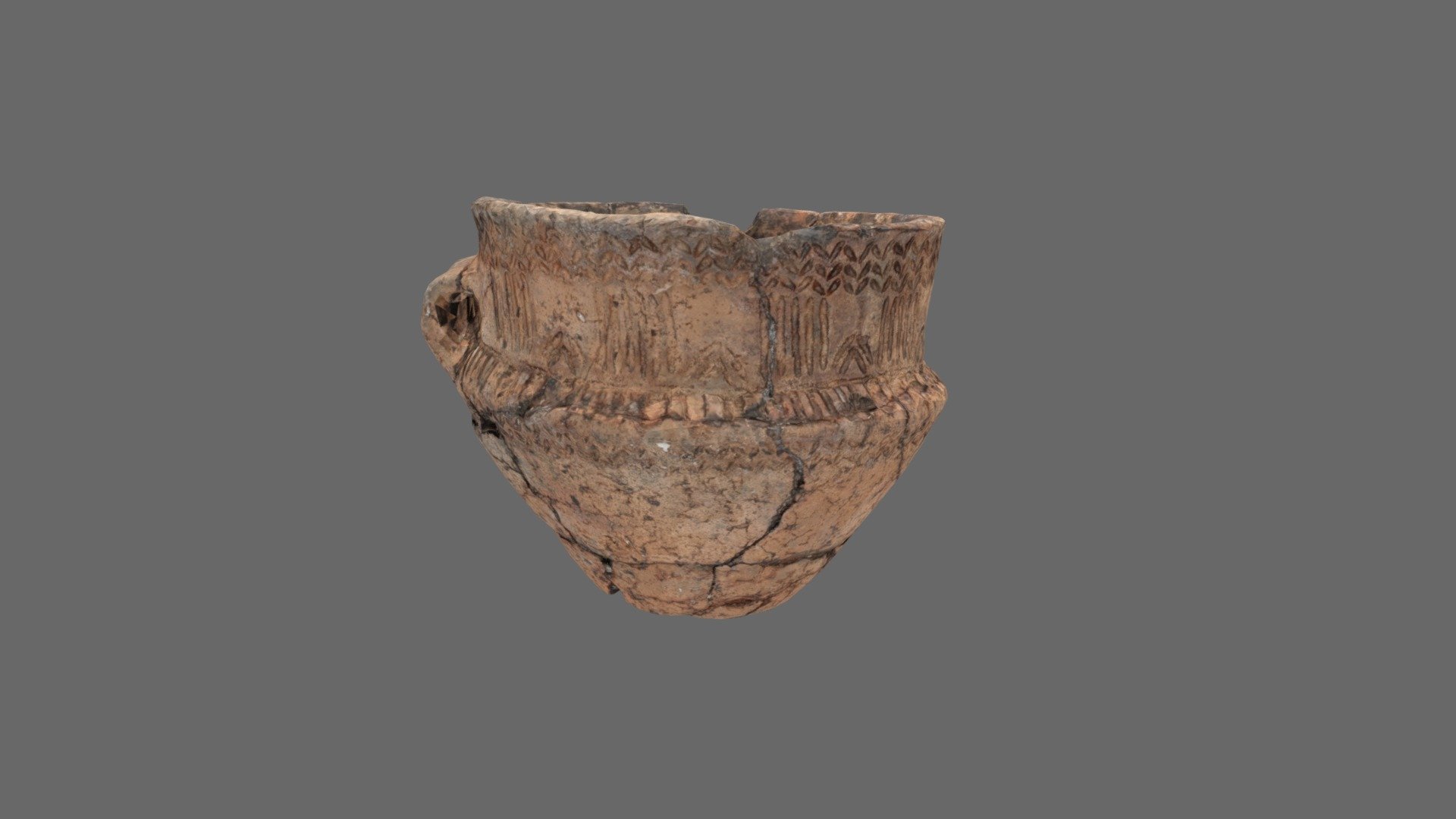 Neolithic handle cup from 3.100 BC - 3D model by Niels H. Andersen ...