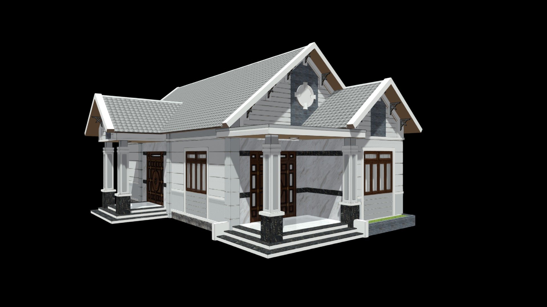 Vietnamese garden house V.002 - 3D model by Kiem Truong (@kiemtruong ...