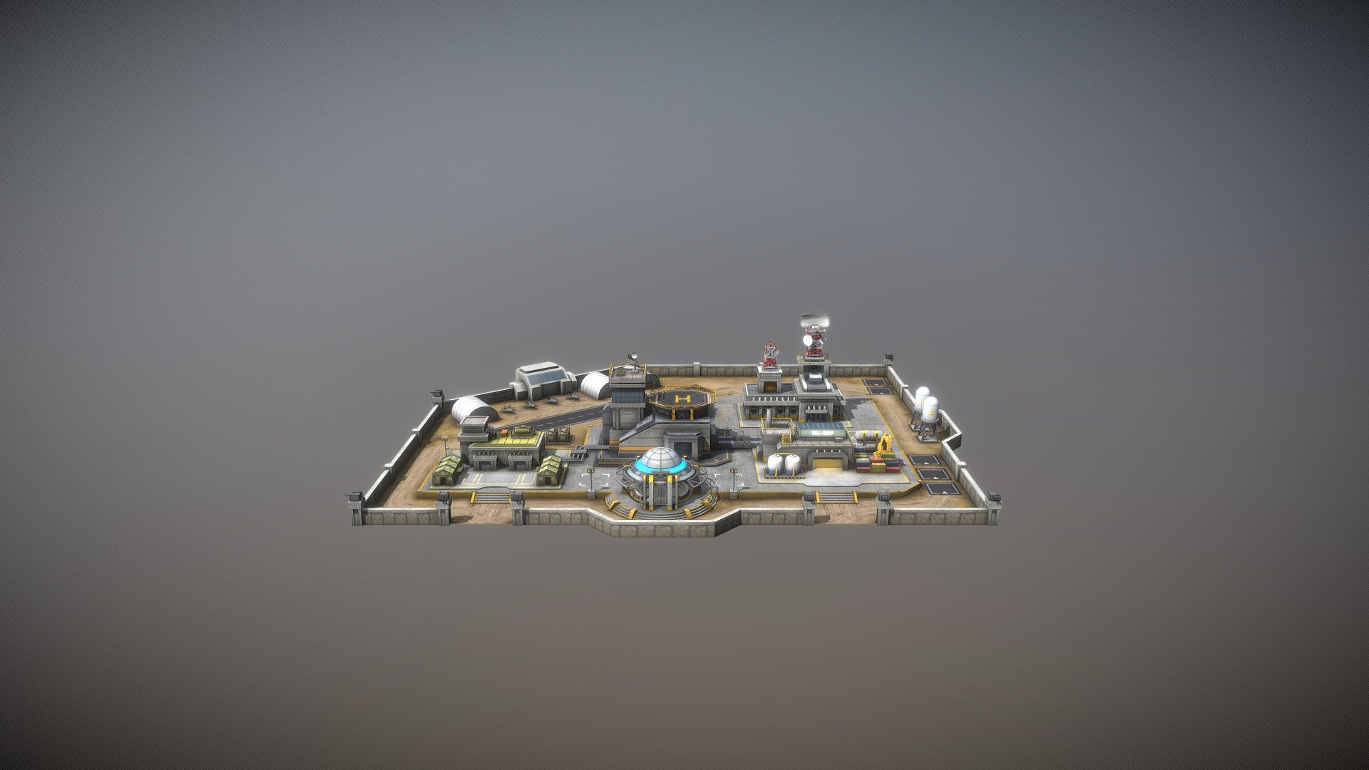 Military base - 3D model by huangqingyan (@tap4fun) [6dd928c] - Sketchfab