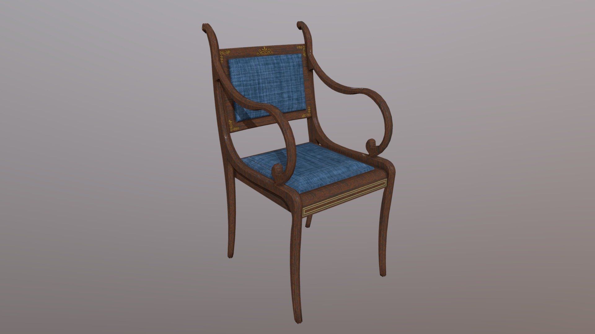 Reception chair (Titanic, victorian era) - Buy Royalty Free 3D model by ...