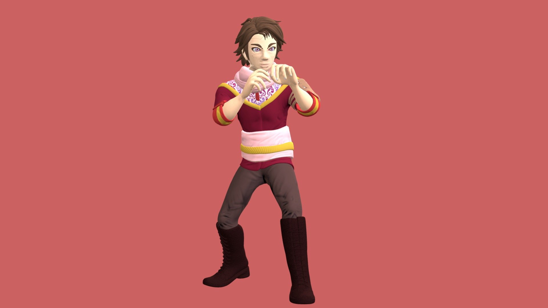 Arkana, a game-ready character - 3D model by 3DHArt [6ddc905] - Sketchfab