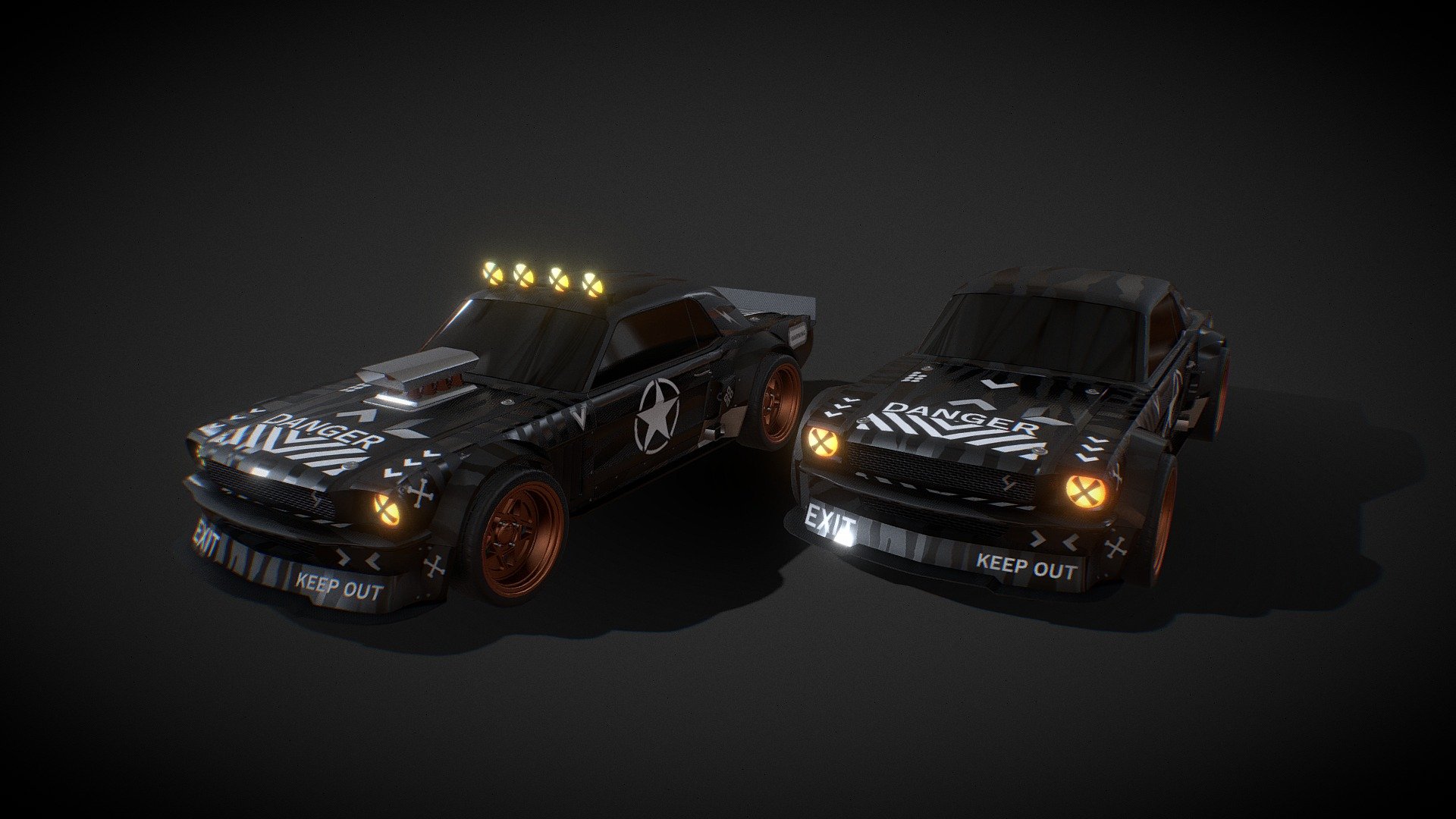 Game Ready Custom Ford Mustang - 3D model by Celestia Studio ...