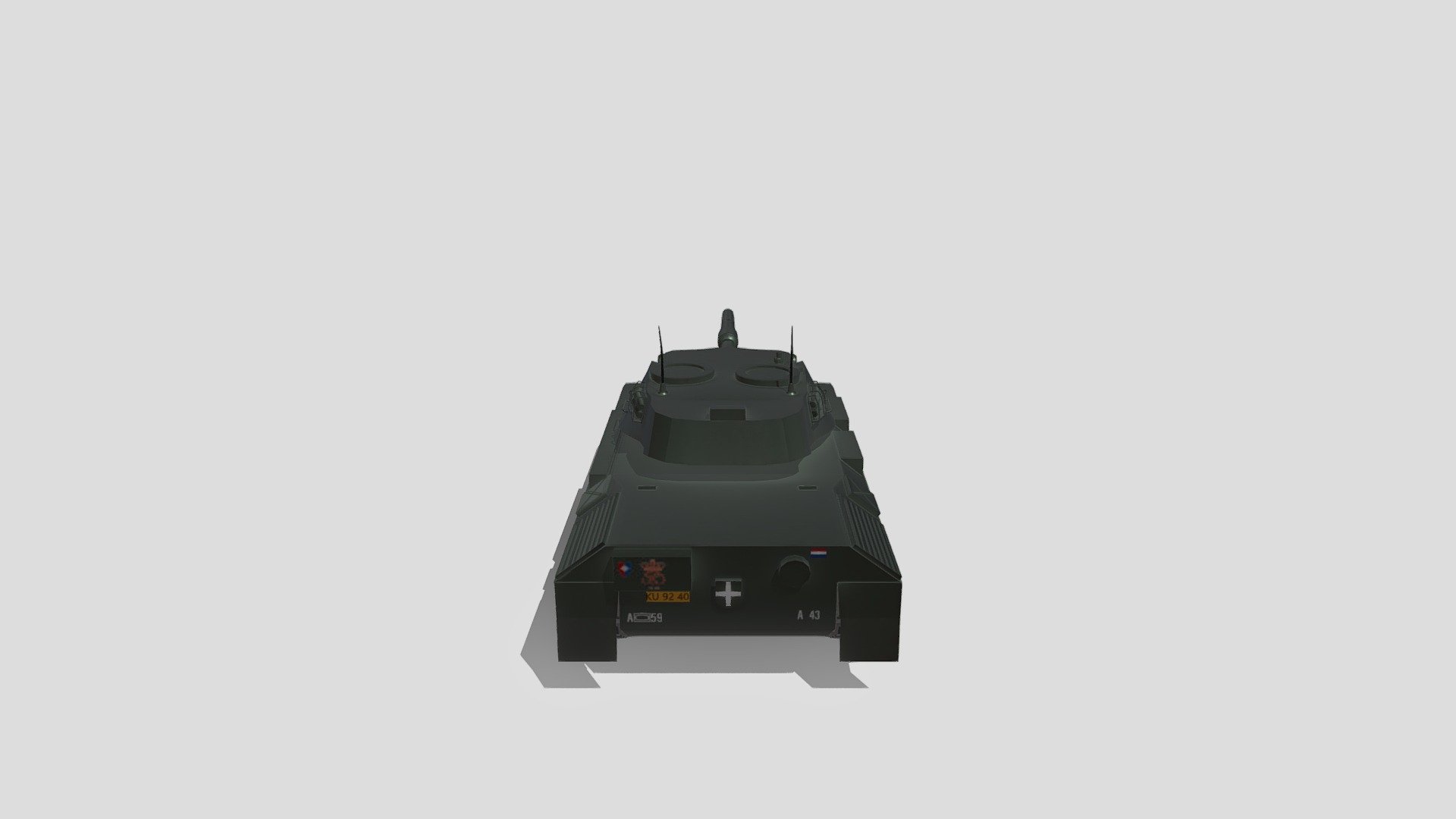 High poly intact Leopard 1 - 3D model by Niekvanrenswoude [6ddf8d3 ...