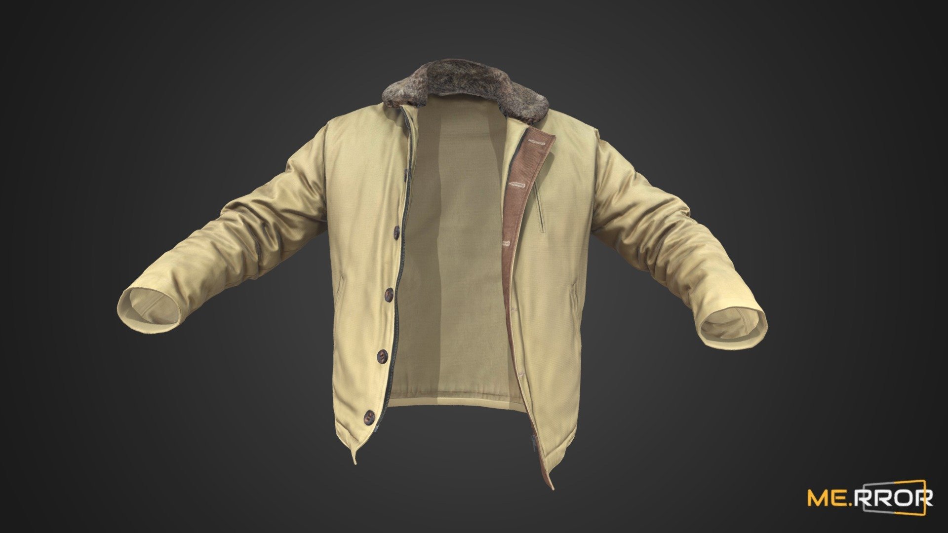 [Game-Ready] Beige Jacket - Buy Royalty Free 3D model by ME.RROR Studio ...