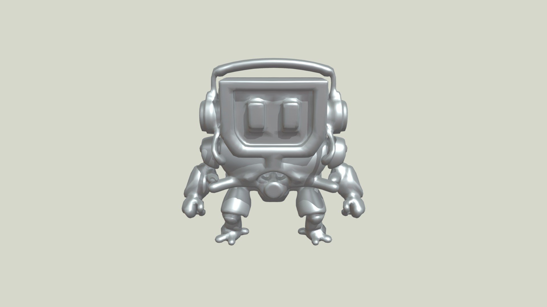 Box-headed robot character - 3D model by dado.rox87 [6de3f55] - Sketchfab